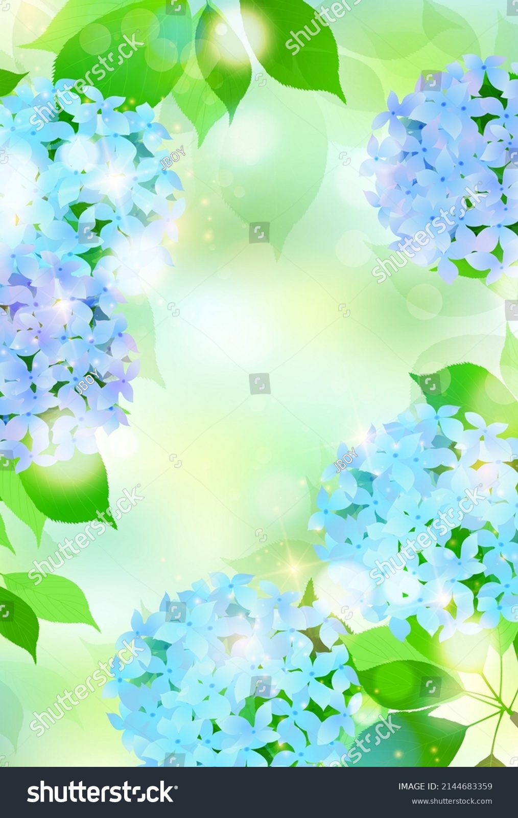 Hydrangea Rainy Season Flower Background Stock Vector (Royalty Free ... Hydrangea Rainy Season Flower Background Stock Vector (Royalty Free ...
