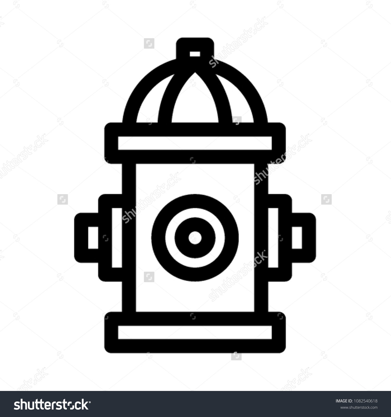 Hydrant Icon Vector Pictogram Mark Symbol: เวกเตอร์สต็อก (ปลอดค่า ...