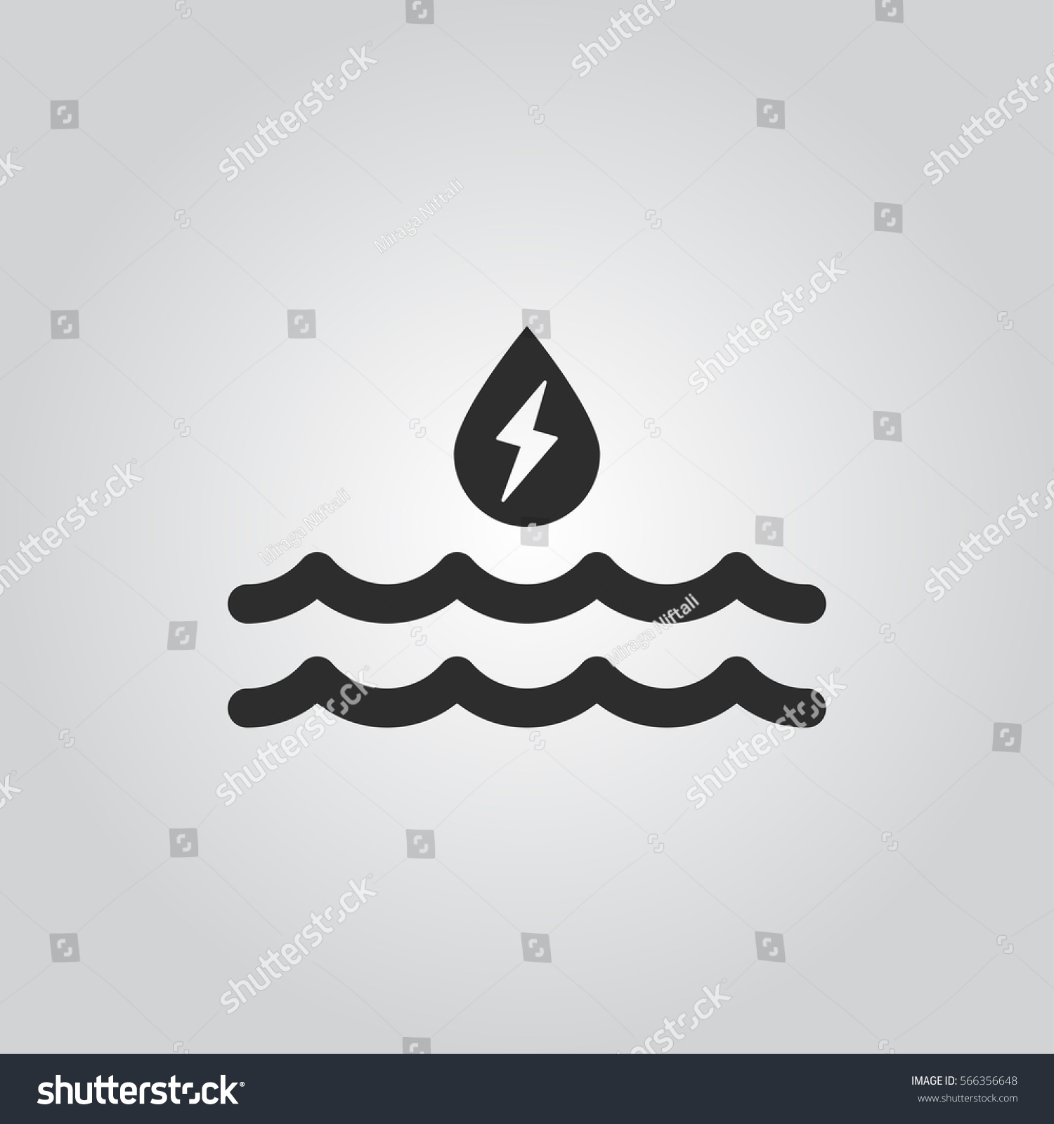 Hydro Power Icon Stock Vector (Royalty Free) 566356648 | Shutterstock