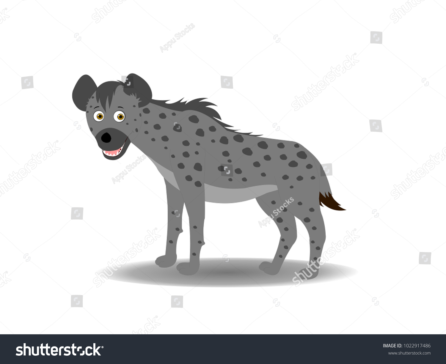 Hyena Scared Look Vector Image Stock Vector (Royalty Free) 1022917486