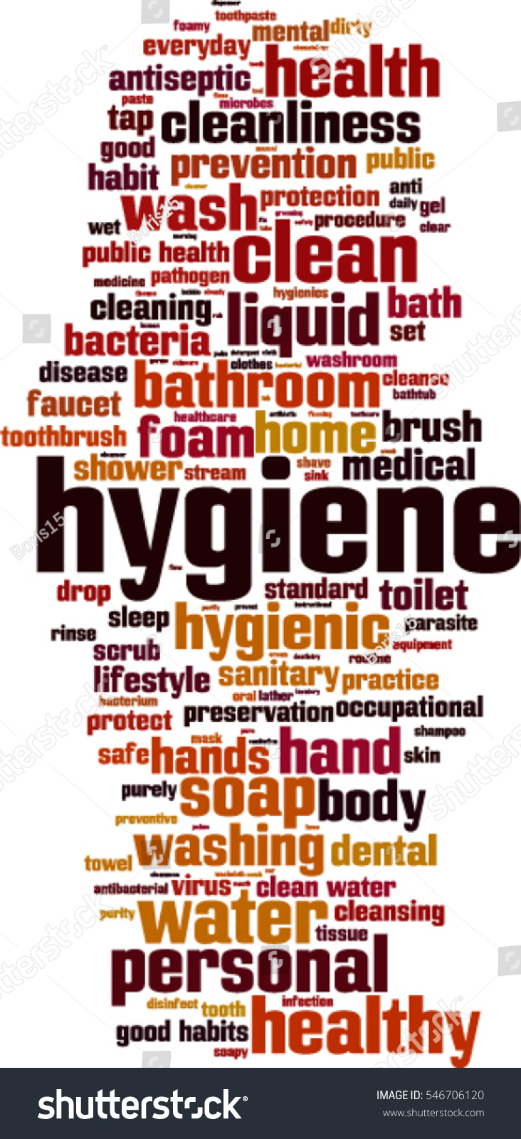 Hygiene Word Cloud Concept Vector Illustration: vector de stock (libre ...