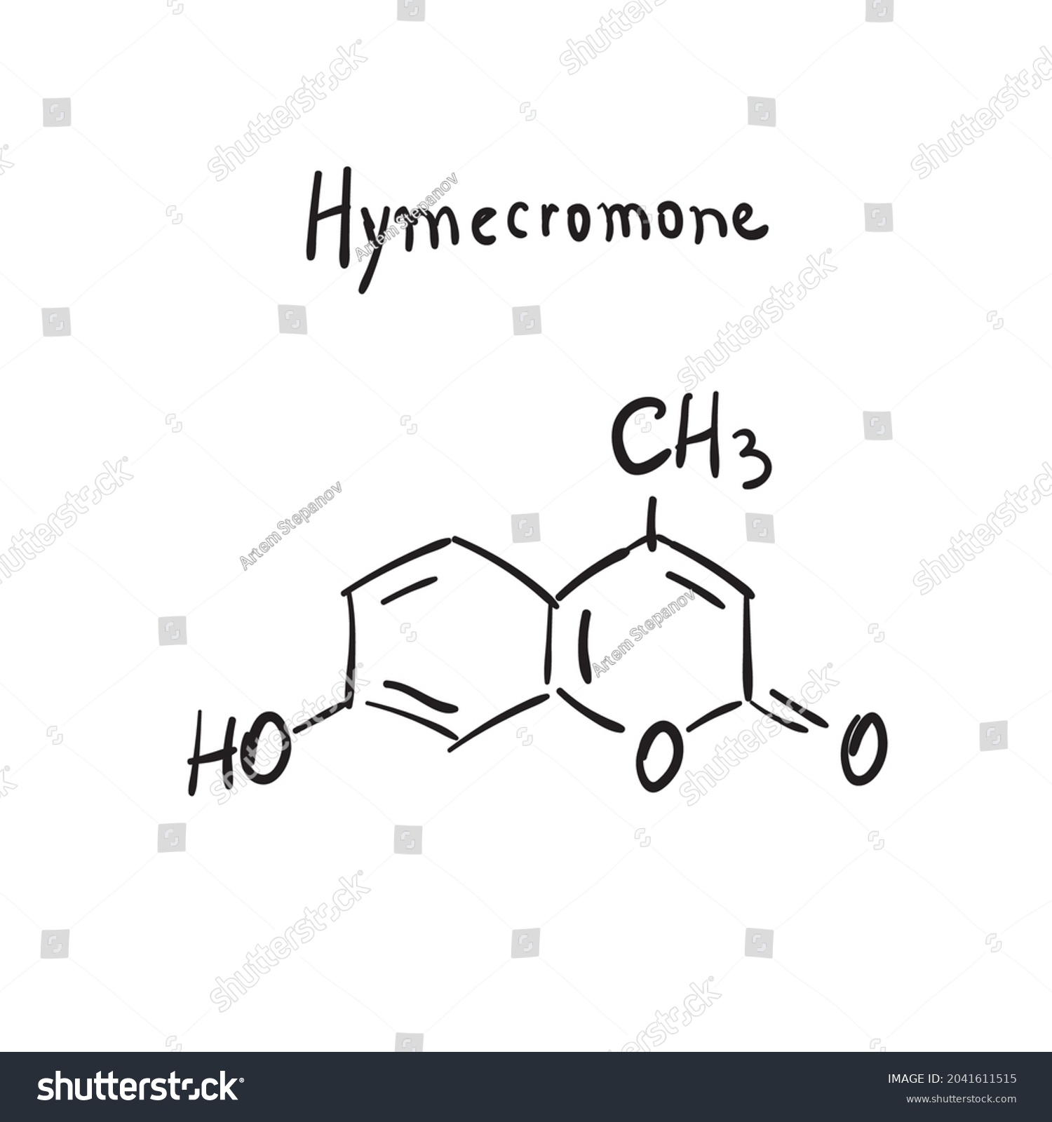 Hymecromone Molecule Formula Hand Drawn Imitation Stock Vector (Royalty ... Hymecromone Molecule Formula Hand Drawn Imitation Stock Vector (Royalty ...