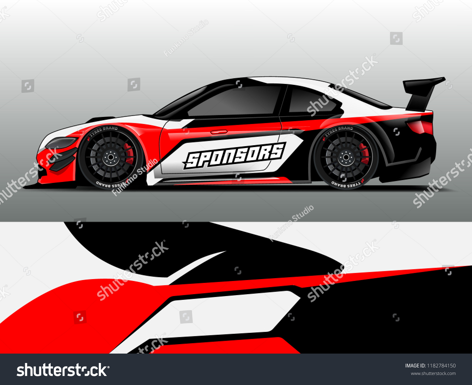 Hyper Car Wrap Design Abstract Racing Stock Vector (Royalty Free ...