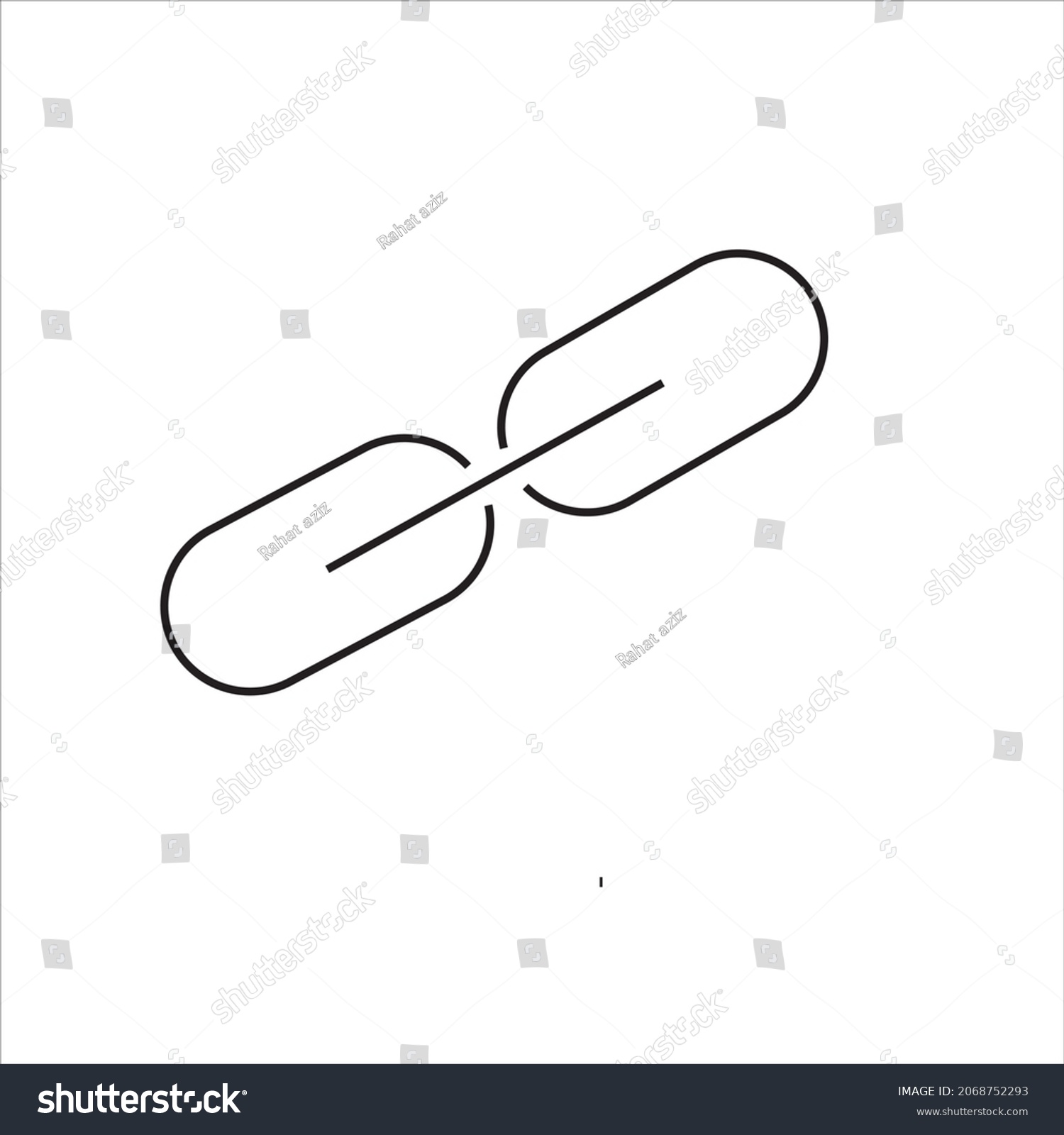 Hyper Link Connect Symbol Sign Stock Vector (Royalty Free) 2068752293 ...