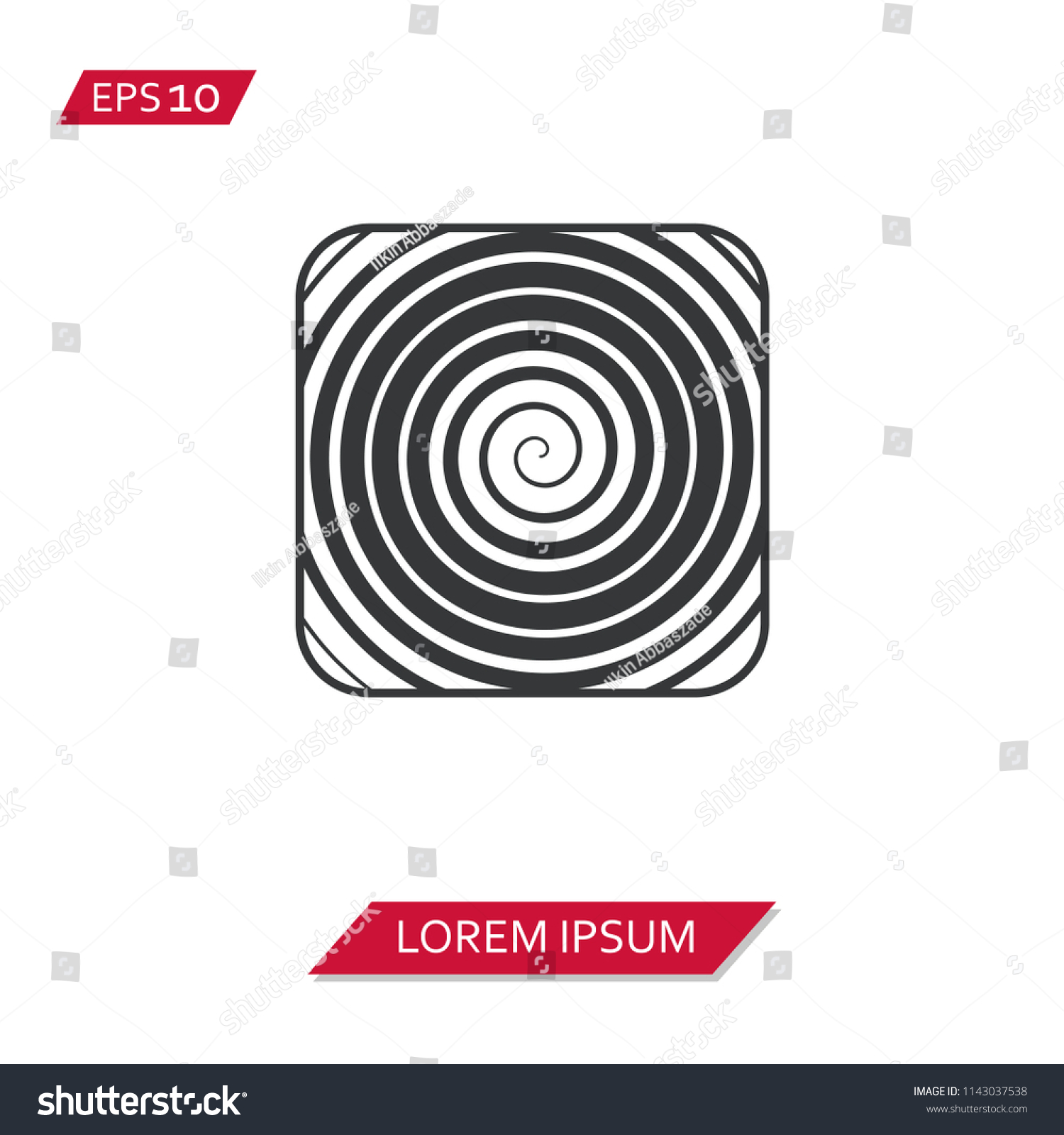 Hypnosis Vector Icon Symbol Stock Vector (Royalty Free) 1143037538