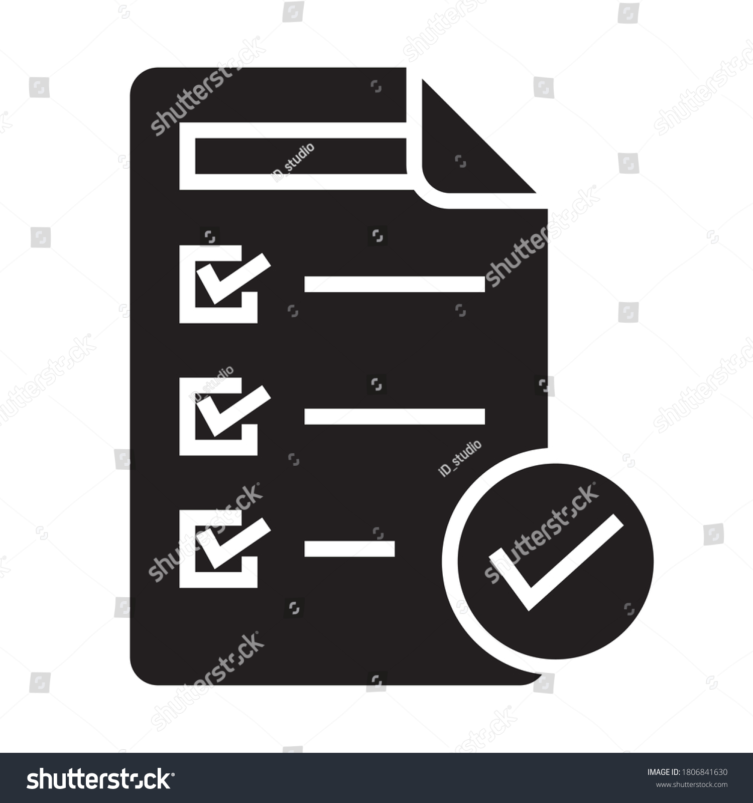 Hypothesis Basic Assumption Check Mark Flat Stock Vector (Royalty Free ...