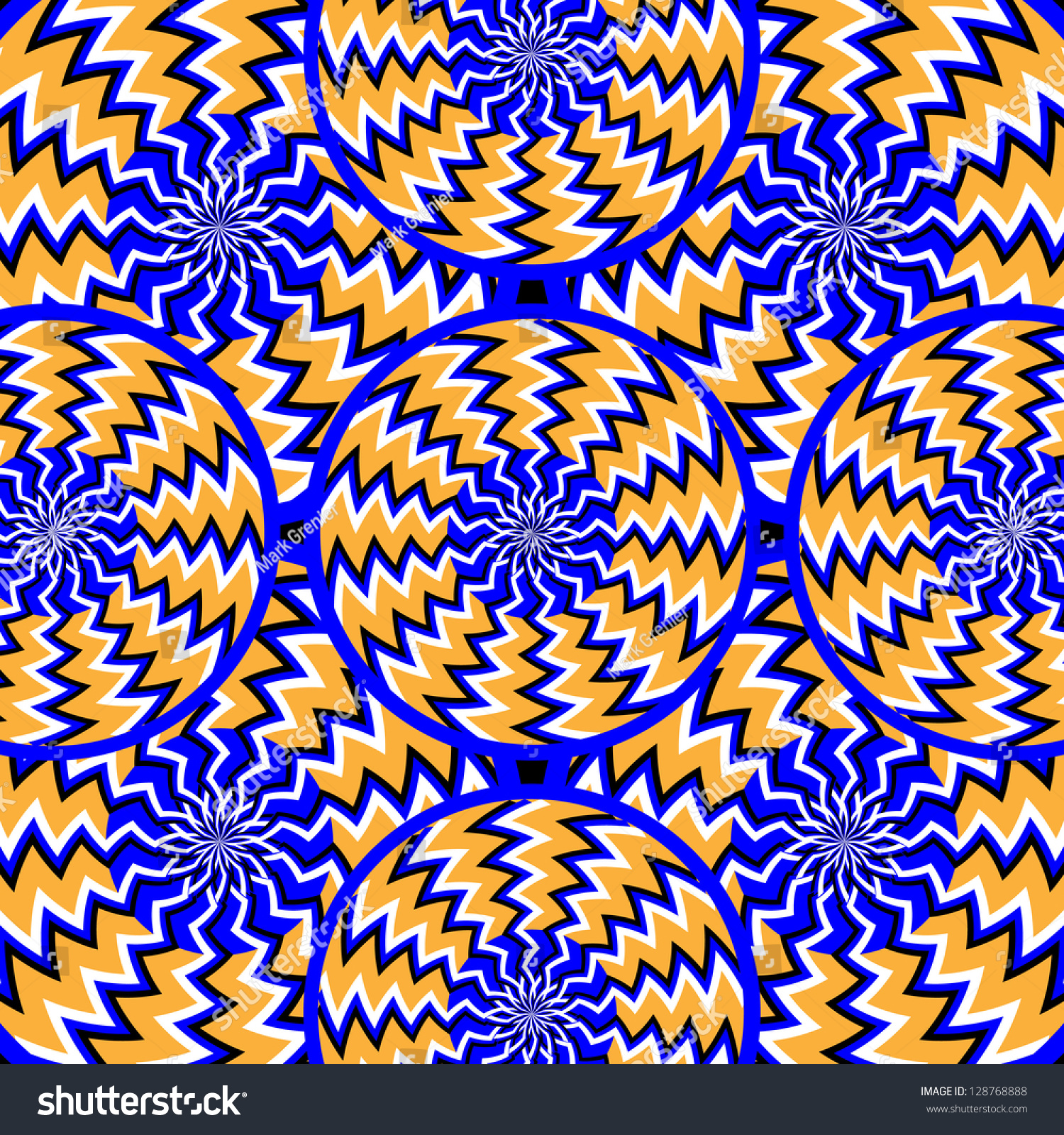 Get Around Motion Illusion Stock Vector (Royalty Free) 128768888 ...