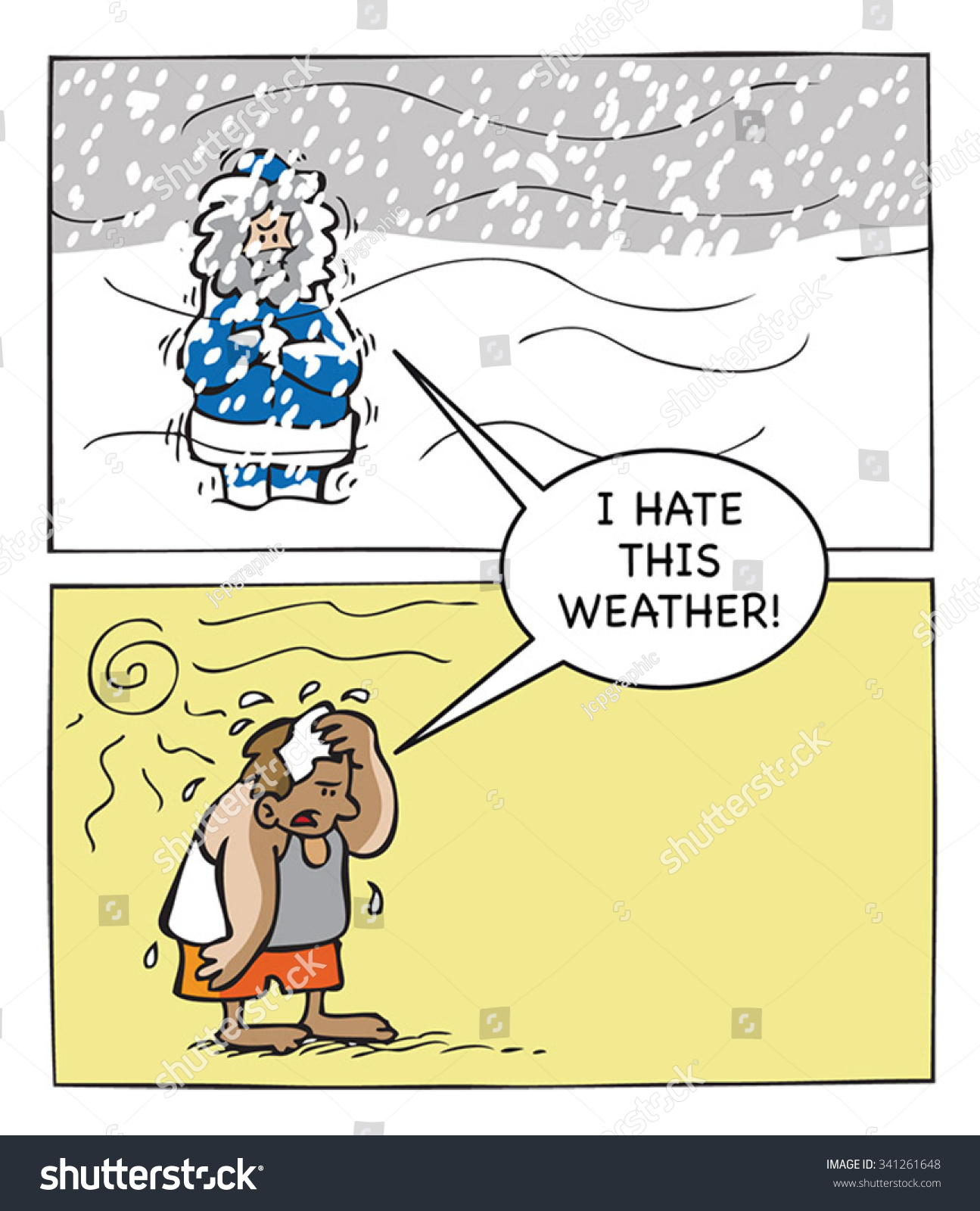Hate This Weather Stock Vector (Royalty Free) 341261648