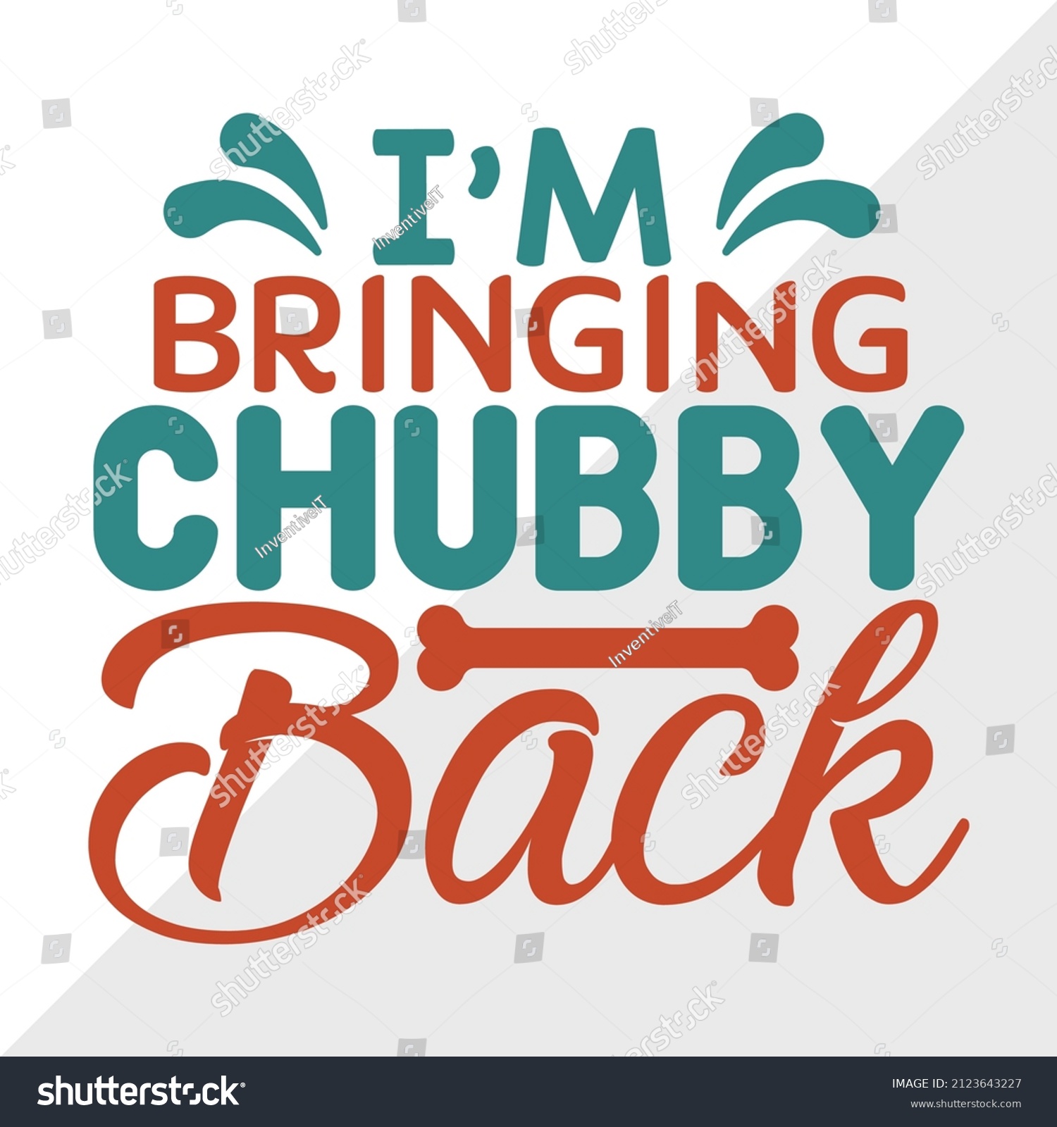 Bringing Chubby Back Printable Vector Illustration Stock Vector ...
