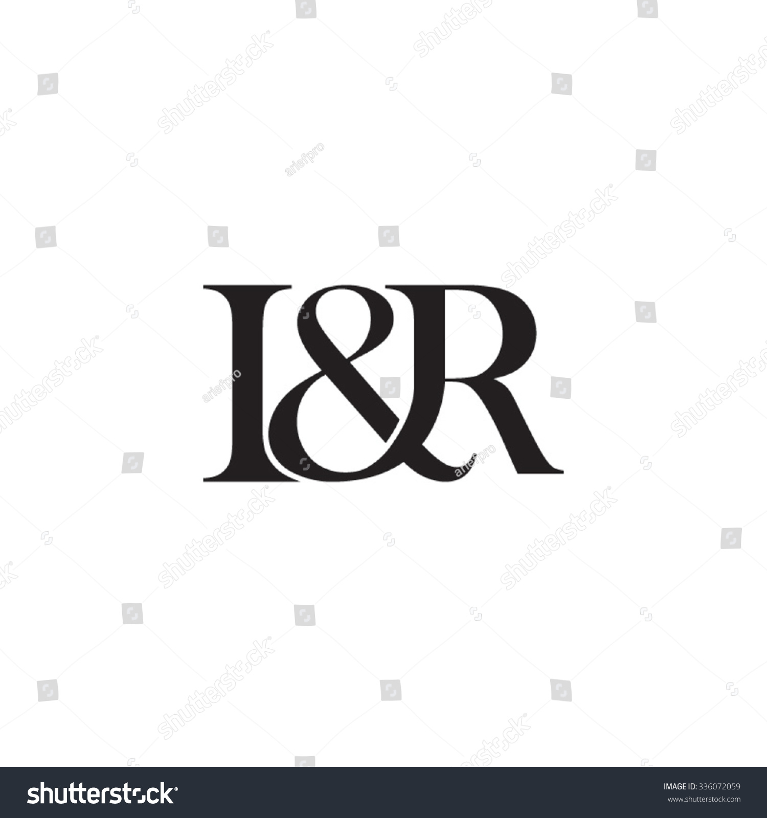 Ir Initial Logo Ampersand Monogram Logo Stock Vector (Royalty Free ...