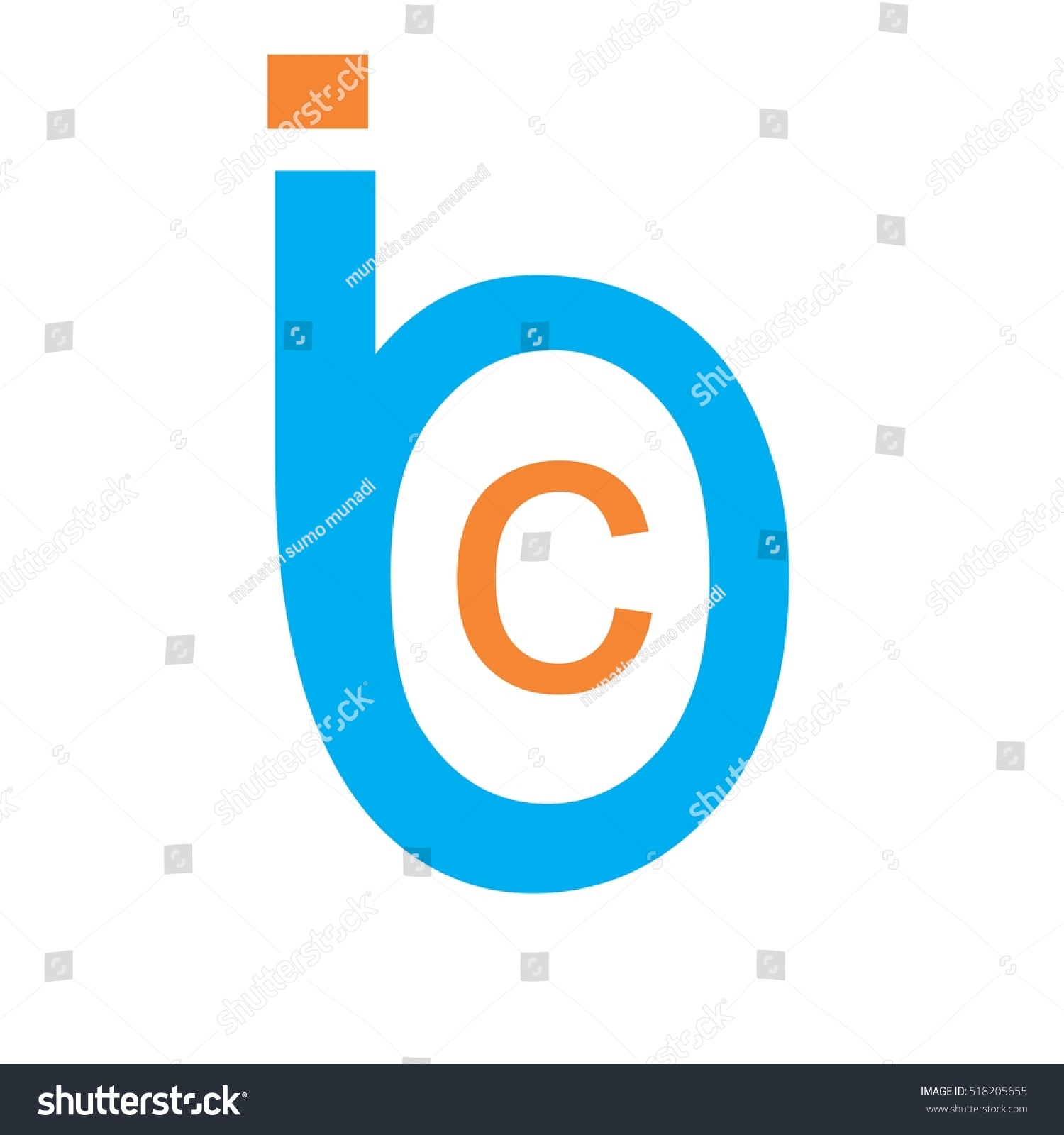 Ibc Letter Vector Logo Stock Vector (Royalty Free) 518205655