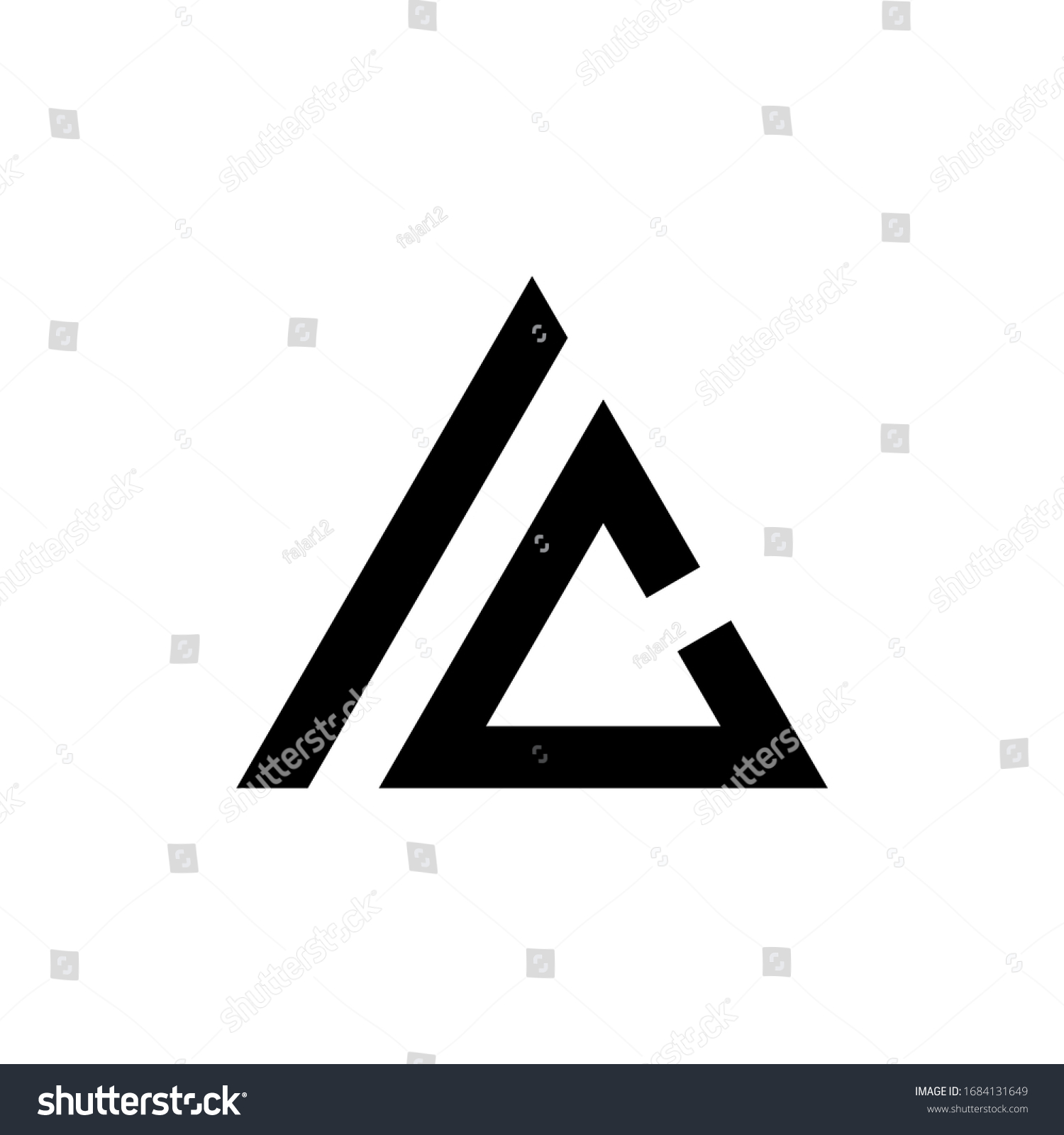 Ic Letter Logo Design Concept Icon Stock Vector (Royalty Free) 1684131649