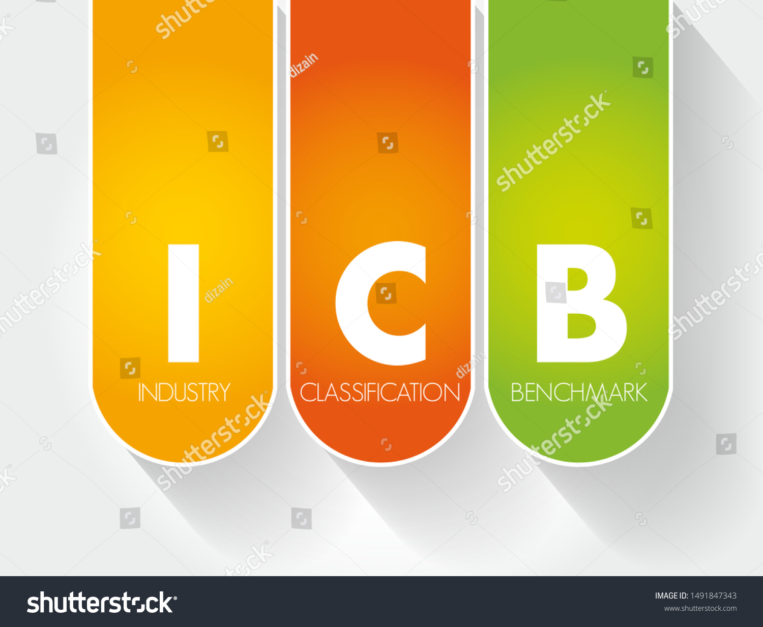 Icb Industry Classification Benchmark Acronym Technology Stock Vector ...
