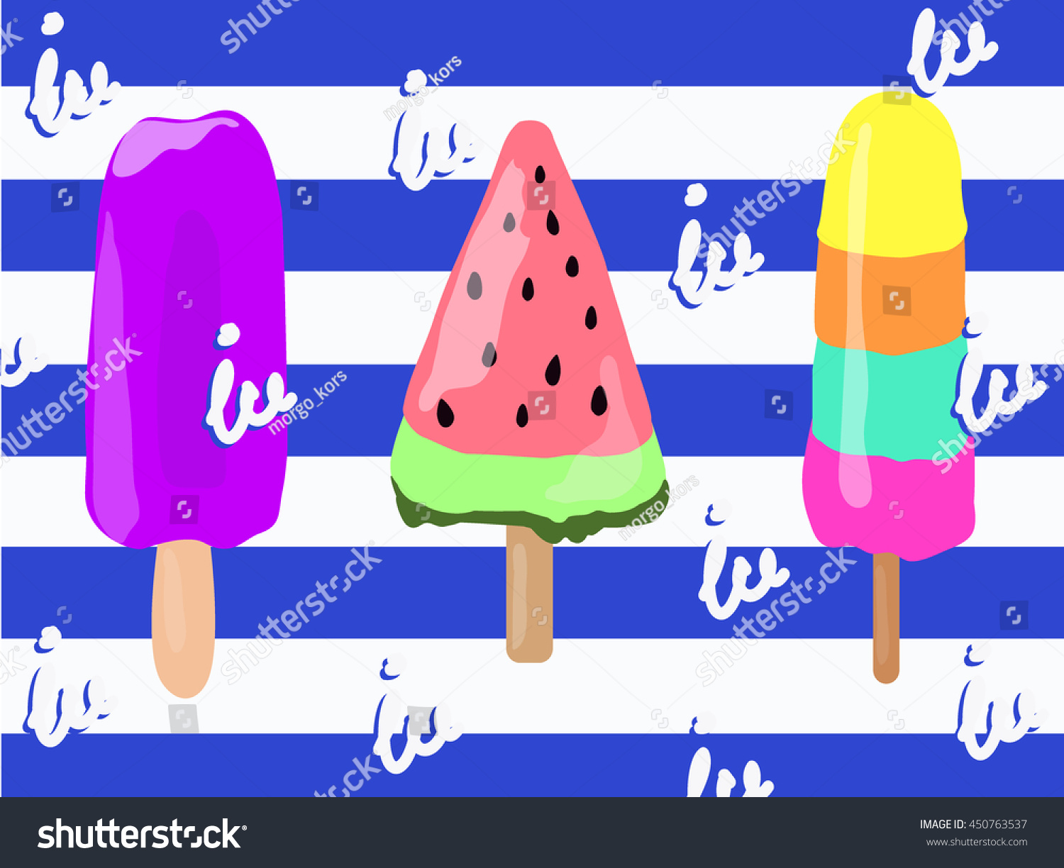 Ice Stripes Stock Vector (Royalty Free) 450763537