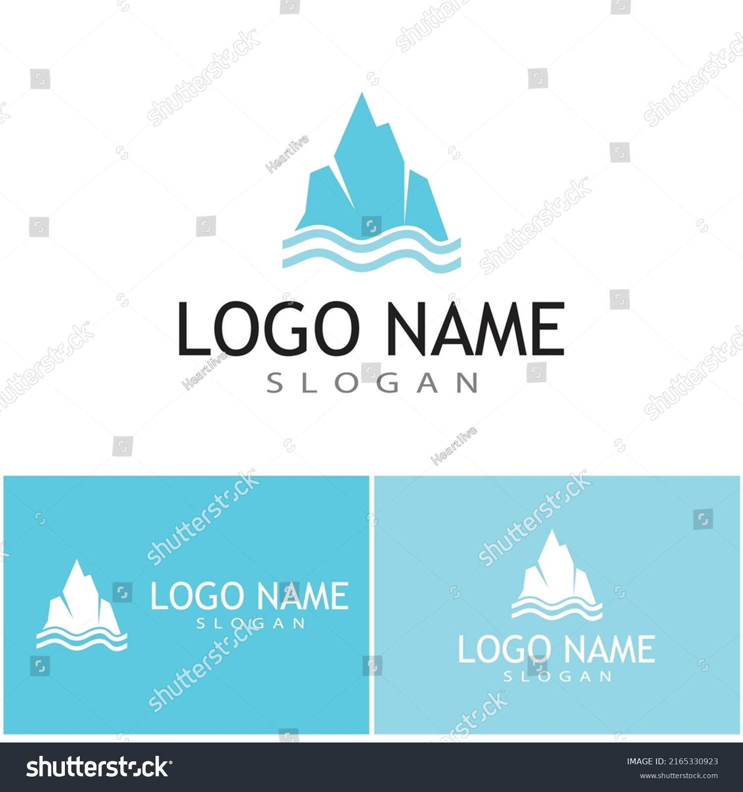 Ice Berg Logo Template Vector Symbol Stock Vector (Royalty Free ...