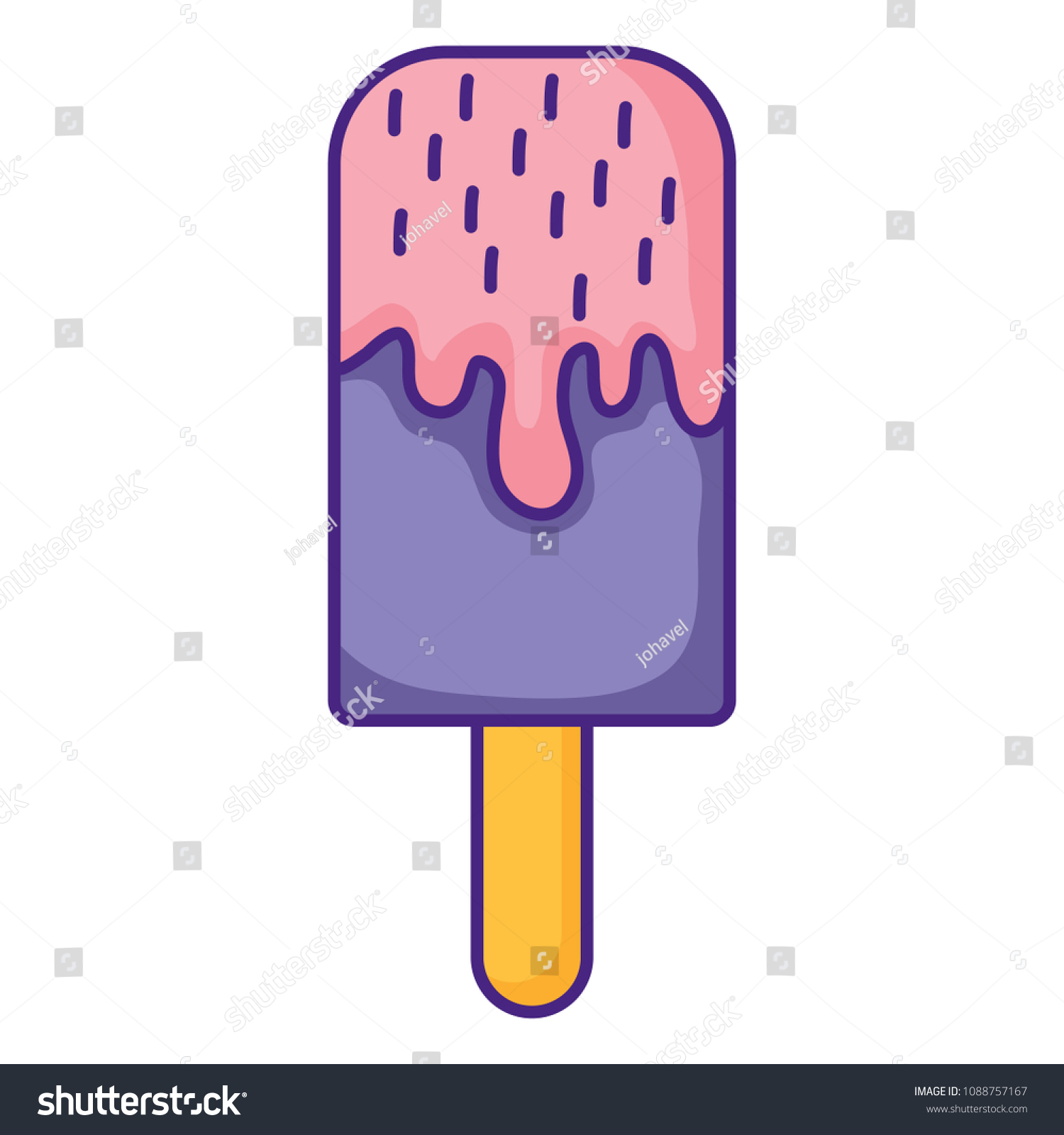 Ice Cream Bar Icon Stock Vector (Royalty Free) 1088757167 | Shutterstock