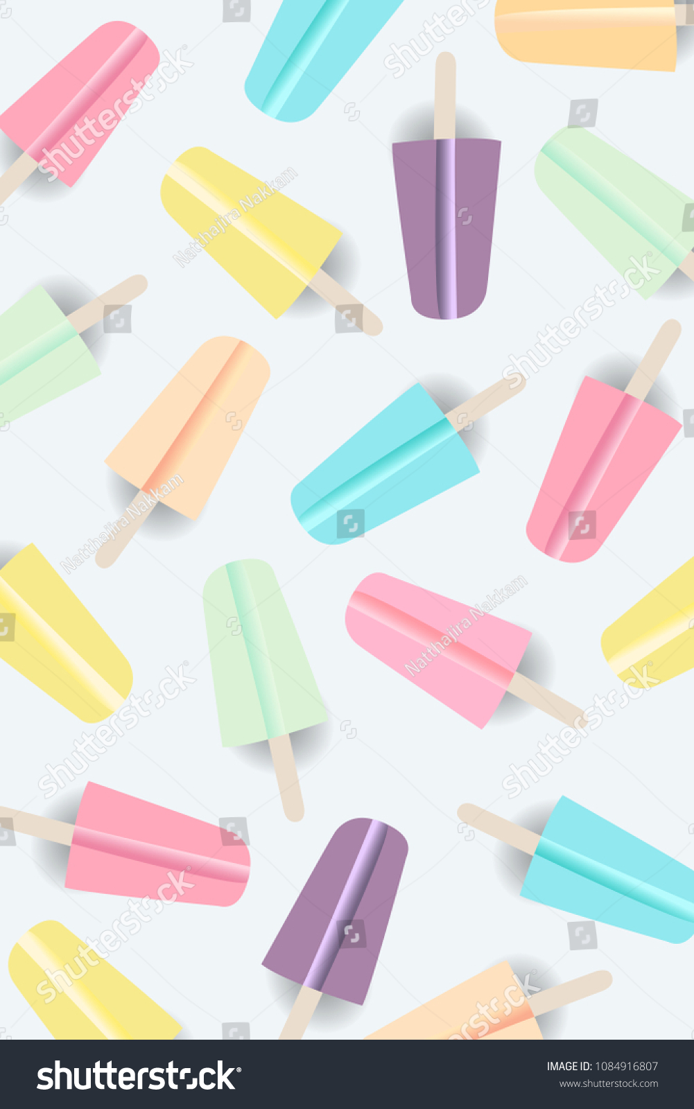 Ice Cream Frame Illustration Vector Stock Vector (Royalty Free) 1084916807
