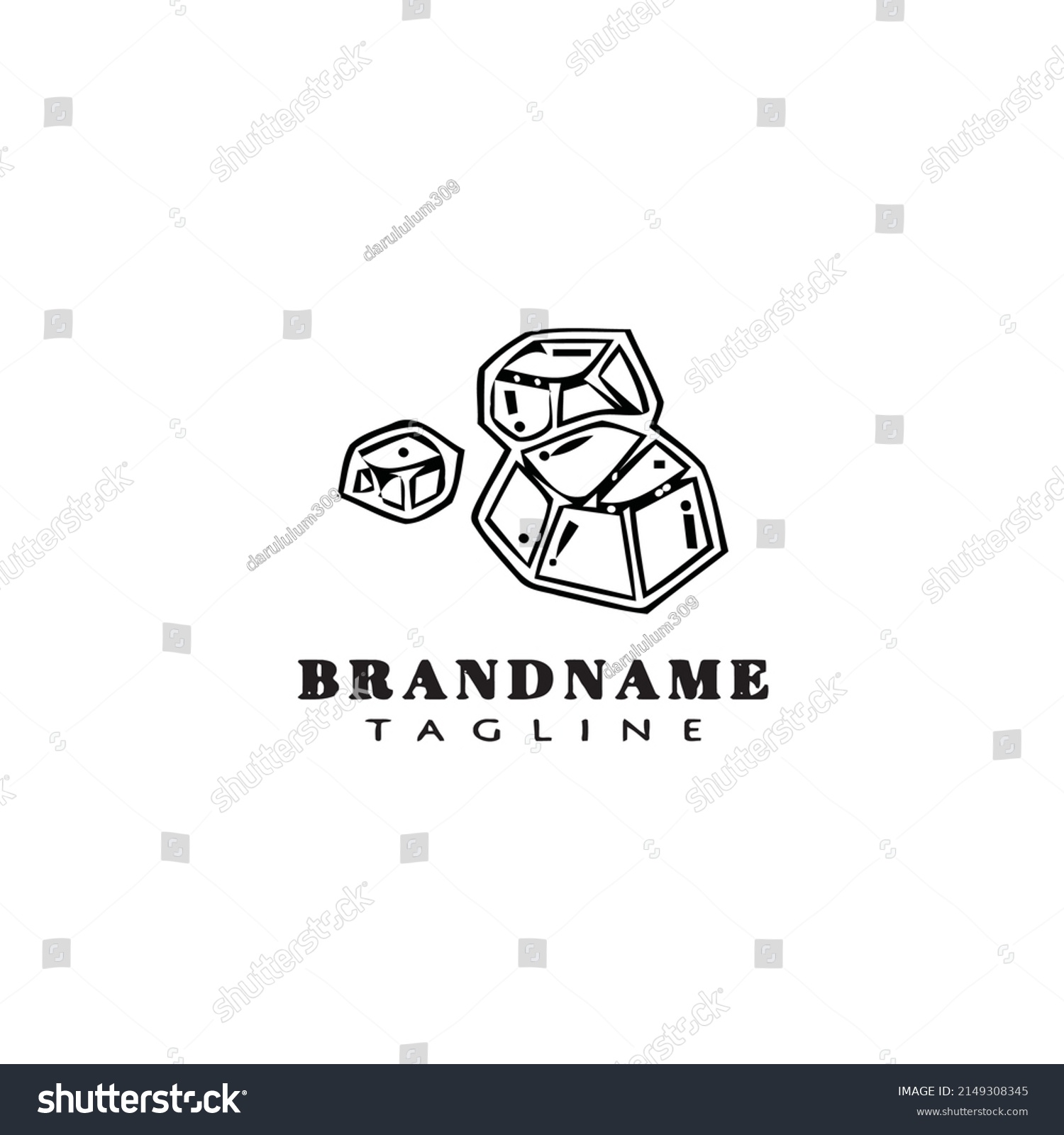 Ice Cube Logo Icon Design Template Stock Vector (Royalty Free ...