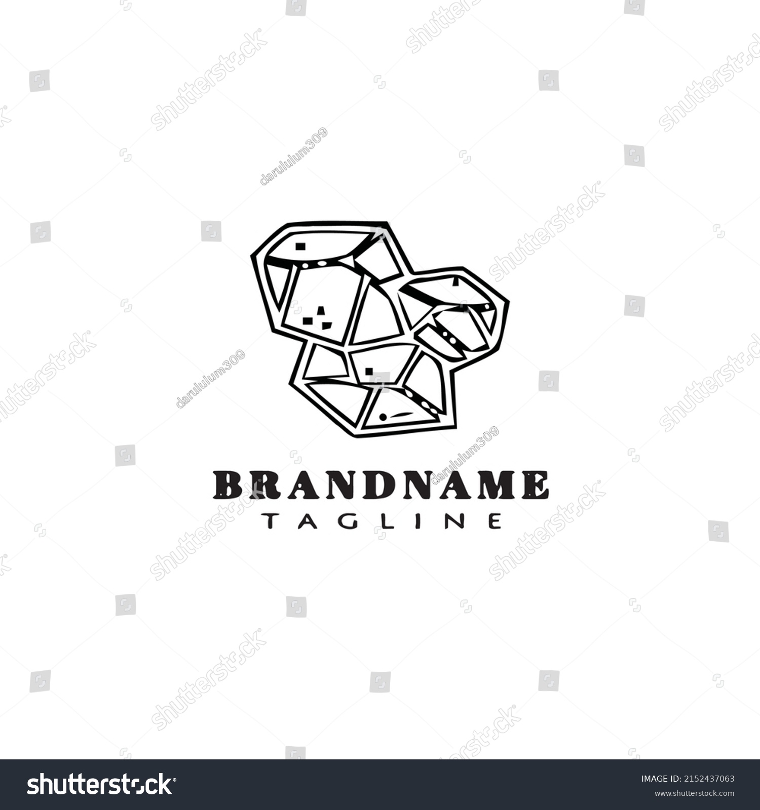 Ice Cube Logo Icon Design Template Stock Vector (Royalty Free ...