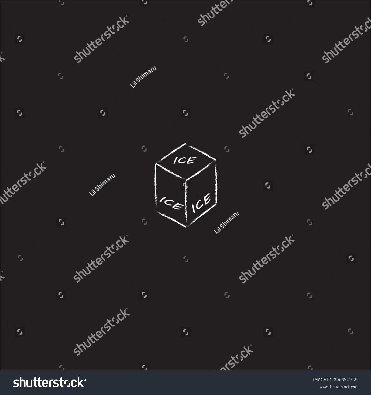 Ice Cube Logo Sign Vector Hand Stock Vector (Royalty Free) 2066521925 ...
