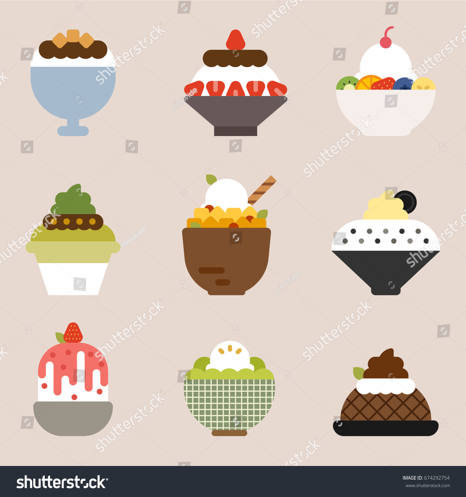 Ice Flakes Icon Vector Illustration Flat Stock Vector (Royalty Free ...