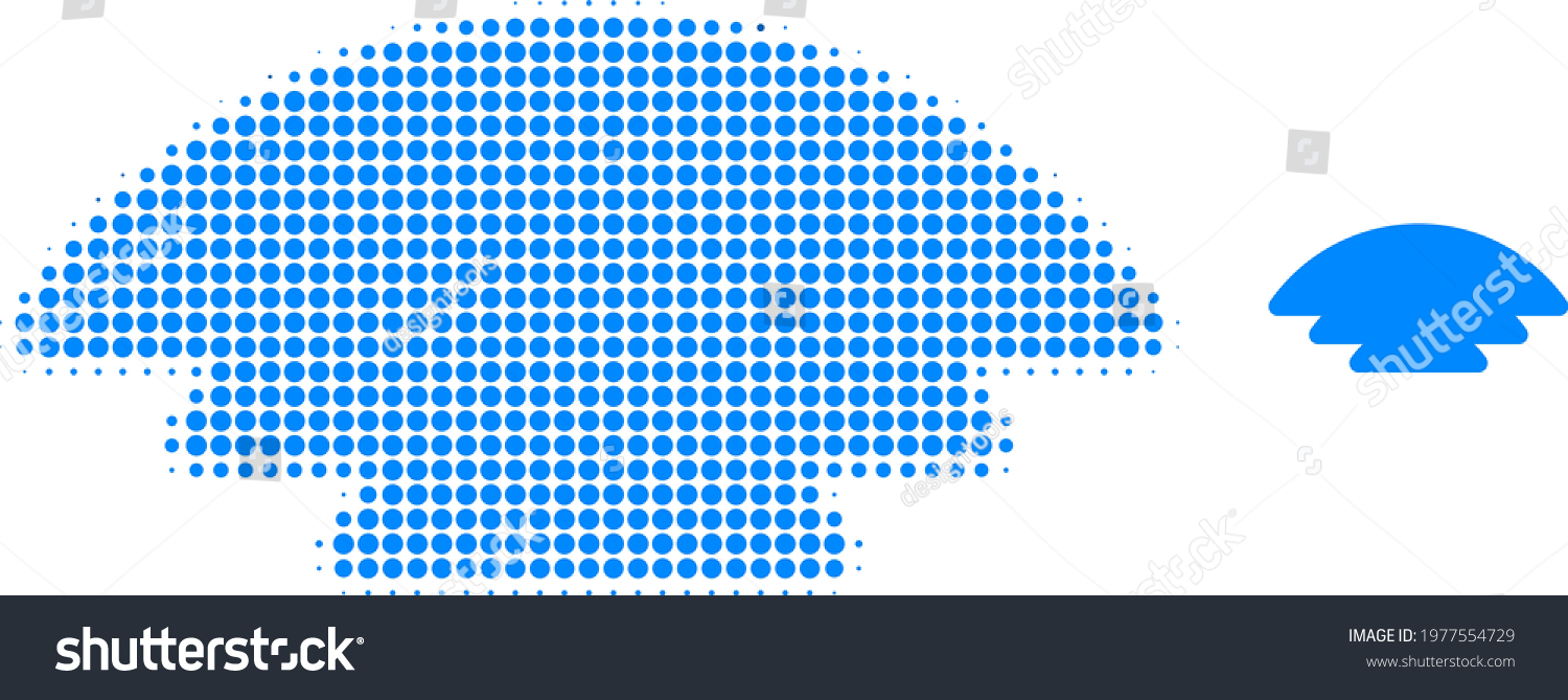 Ice Hill Halftone Dotted Icon Illustration Stock Vector (Royalty Free ...