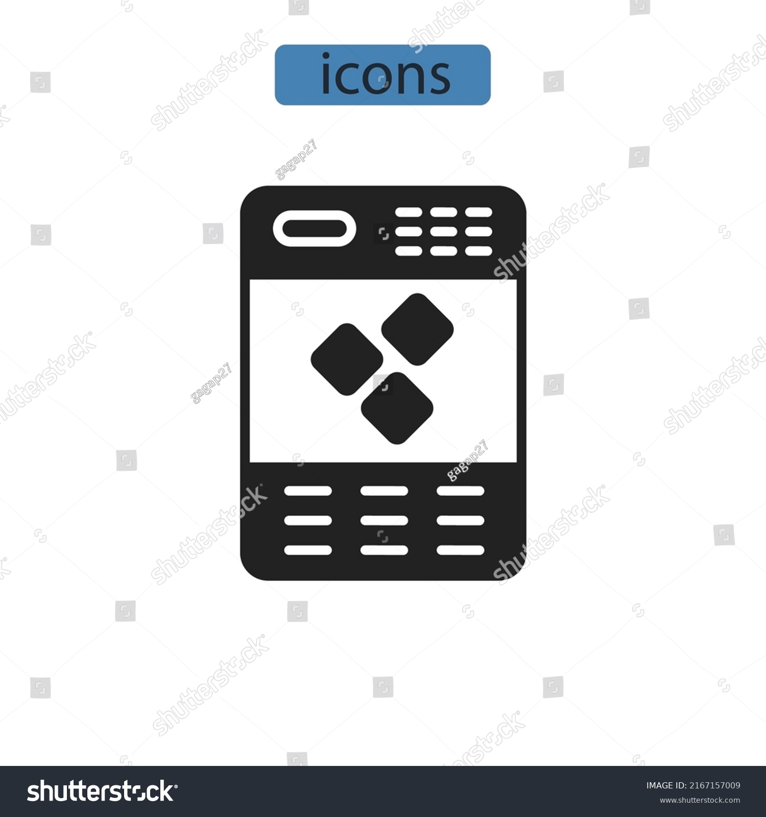 Ice Maker Icons Symbol Vector Elements Stock Vector (Royalty Free ...