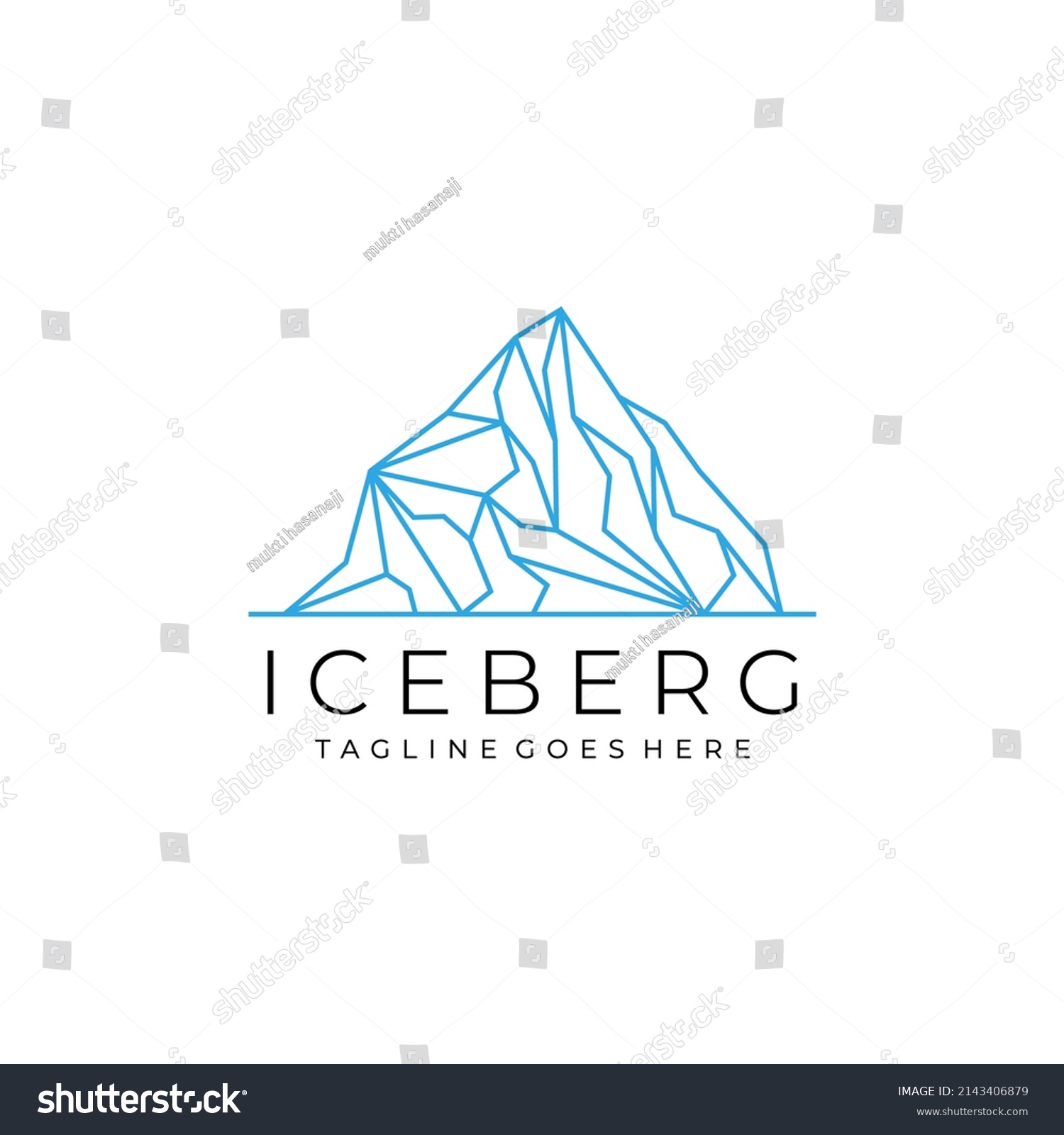 Icebearg Logo Design Vector Template Stock Vector (Royalty Free ...