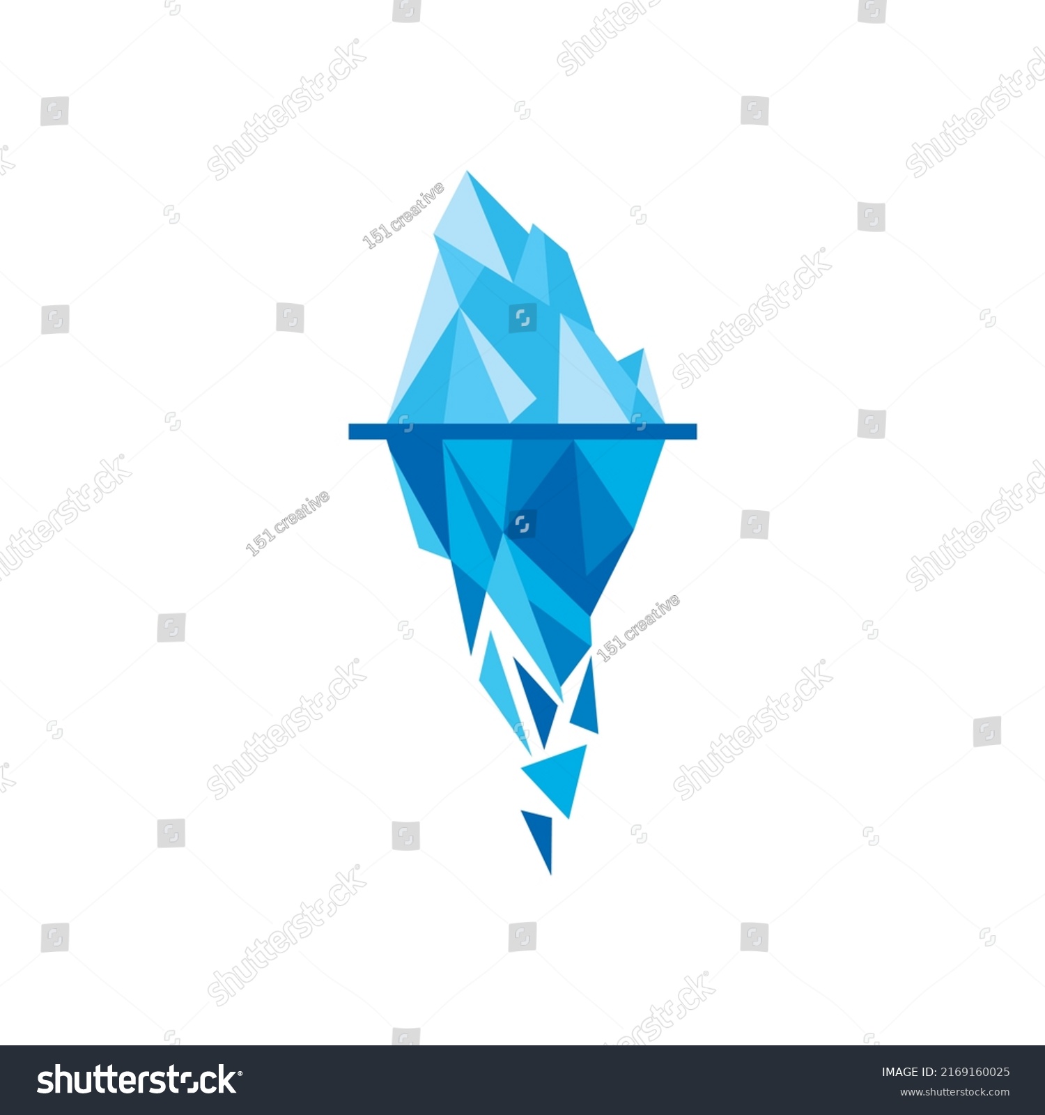 Iceberg Logo Icon Vector Stock Vector (Royalty Free) 2169160025 ...