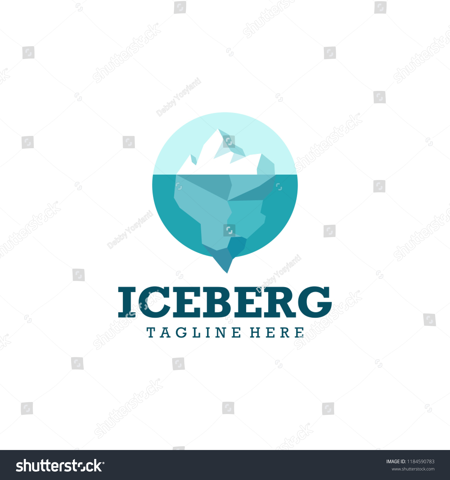 Iceberg Logo Template Stock Vector (Royalty Free) 1184590783 | Shutterstock