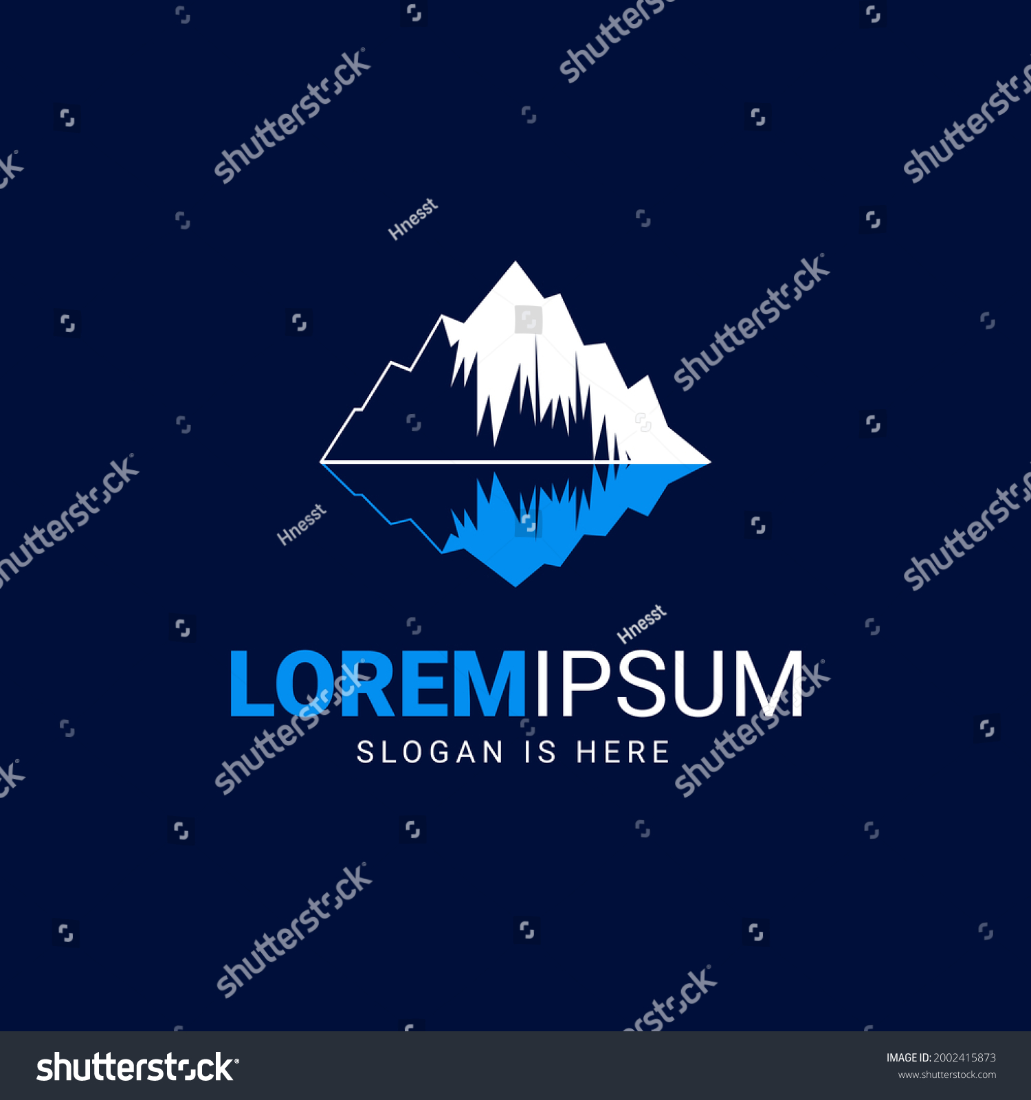 Iceberg Logo Template Vector Illustration Stock Vector (Royalty Free ...