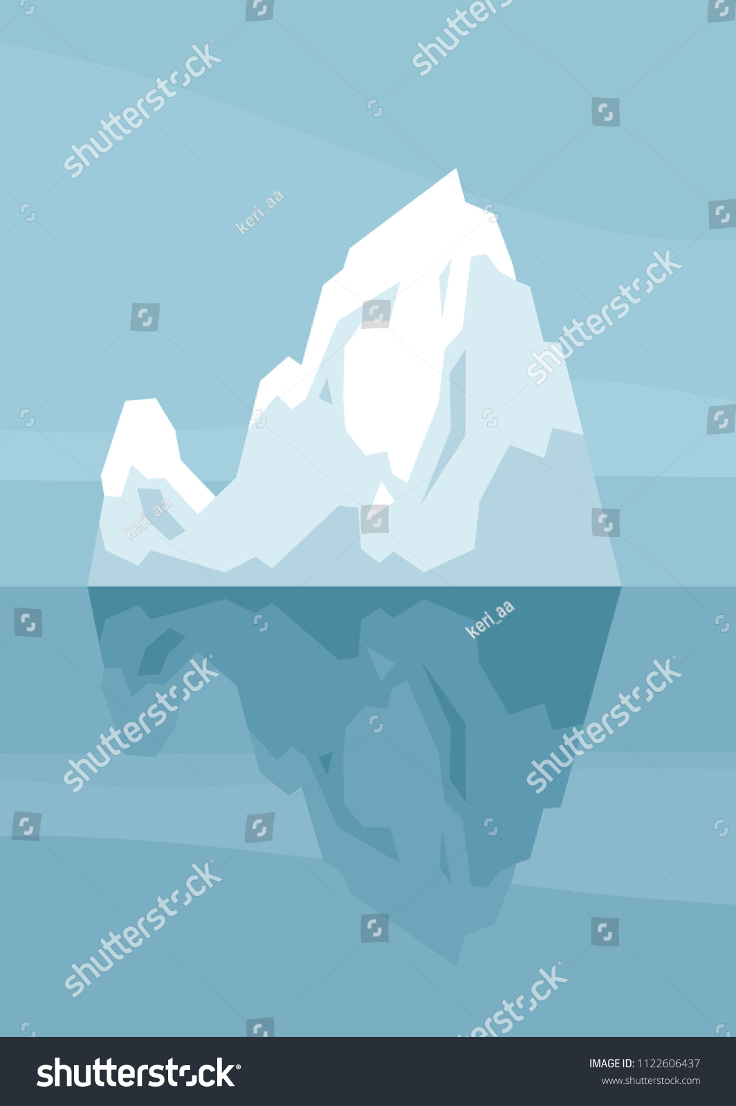 Iceberg Vector Illustration Stock Vector (Royalty Free) 1122606437 ...