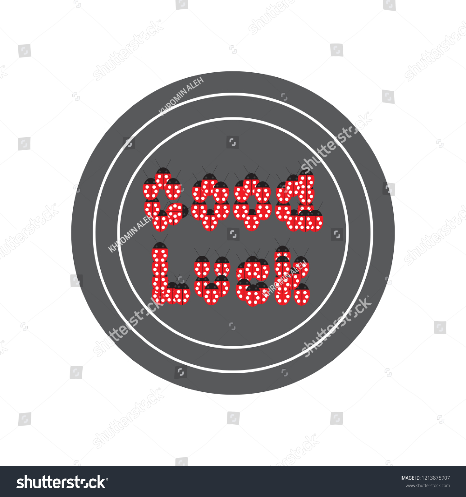 Icon Labeled Good Luck Avatar Computer Stock Vector (Royalty Free ...