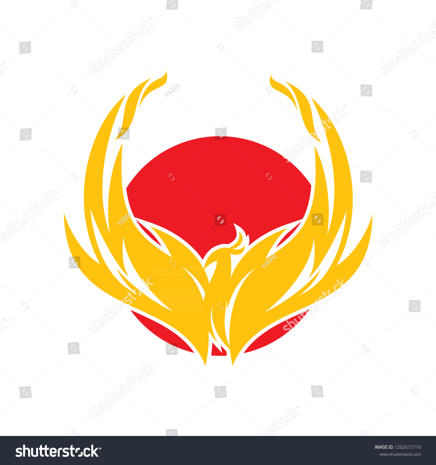 Icon Logo Design Element Phoenix Theme Stock Vector (Royalty Free ...
