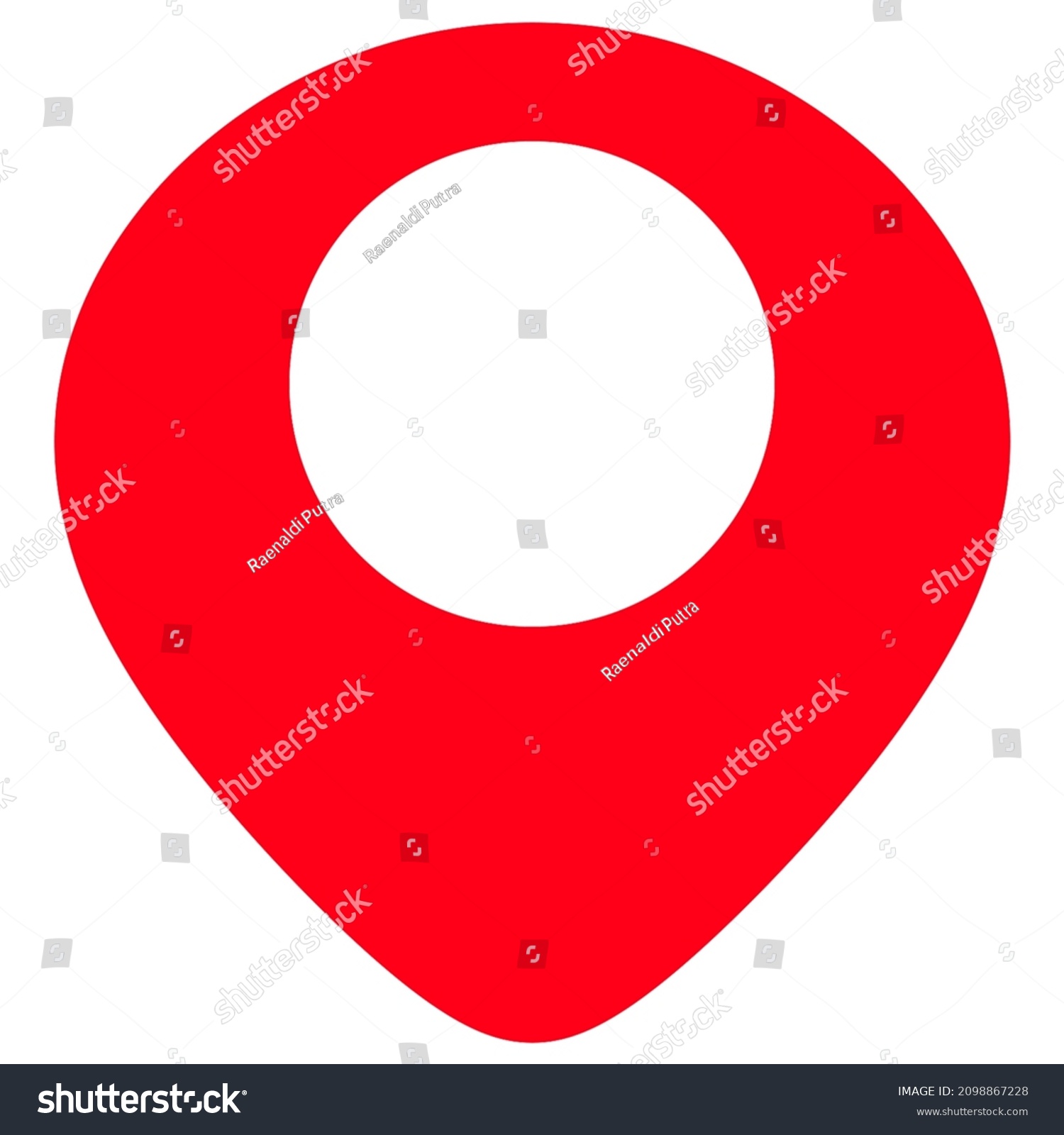 Icon Maps Location Pick Tempat Stock Vector (Royalty Free) 2098867228