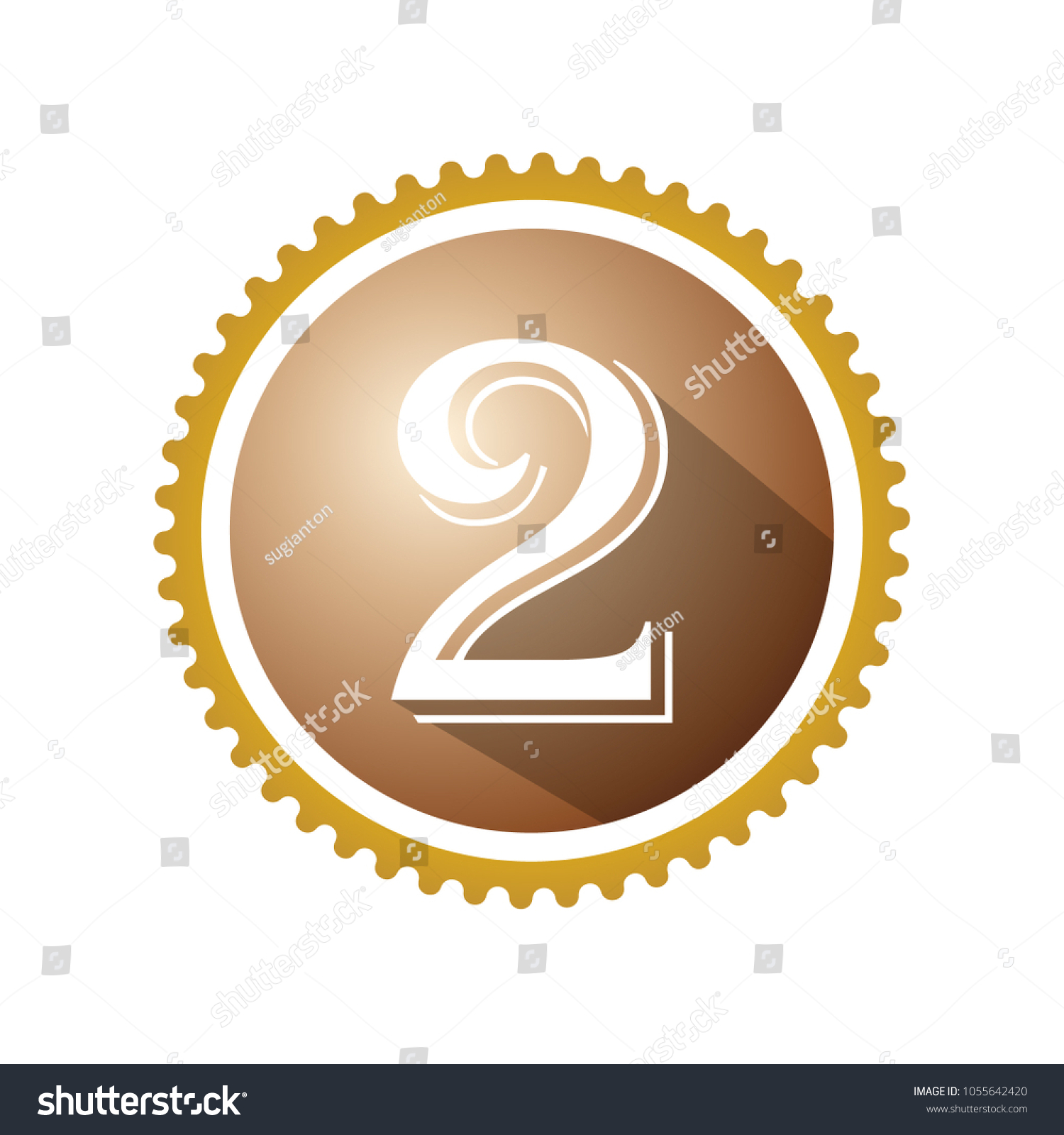 Icon Number 2 Stock Vector (Royalty Free) 1055642420 | Shutterstock