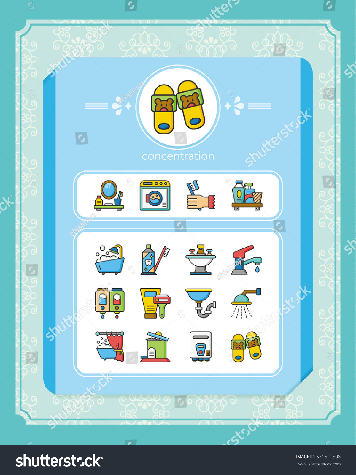 Icon Set Sanitary Vector Stock Vector (Royalty Free) 531620506 ...