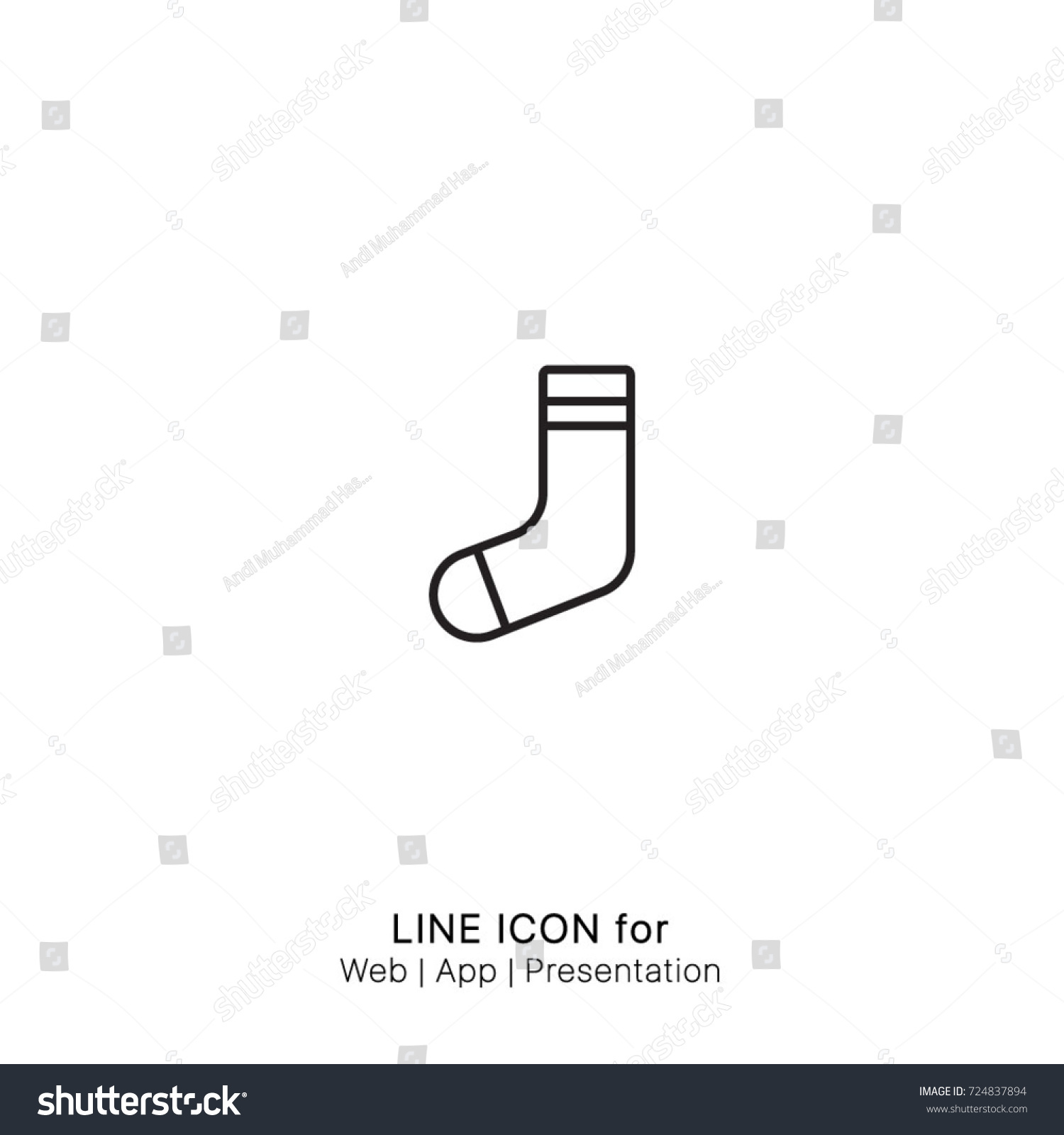 Icon Socks Graphic Design Single Icon Stock Vector (Royalty Free ...