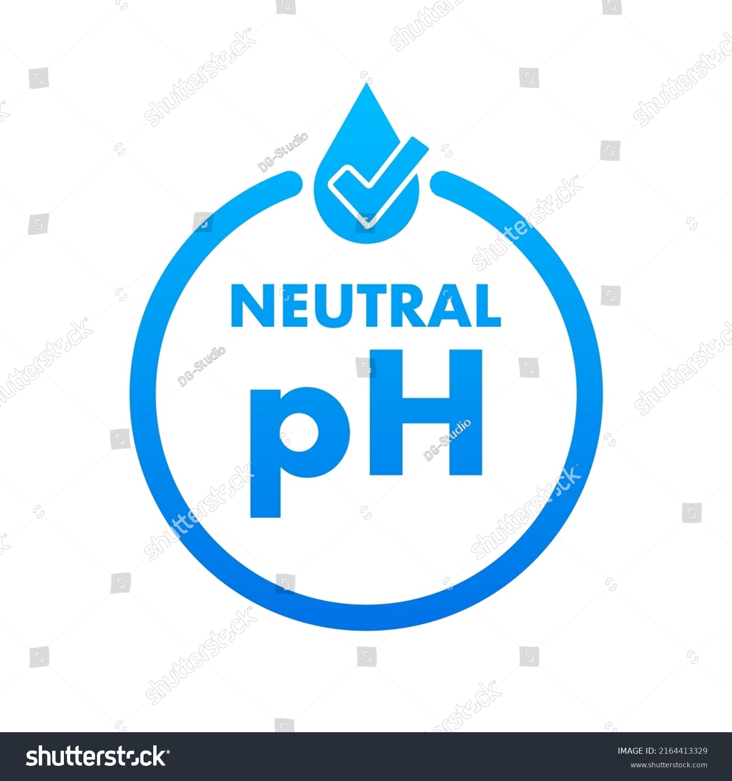 Icon Neutral Ph Vector Logo Logo Stock Vector (Royalty Free) 2164413329 ...