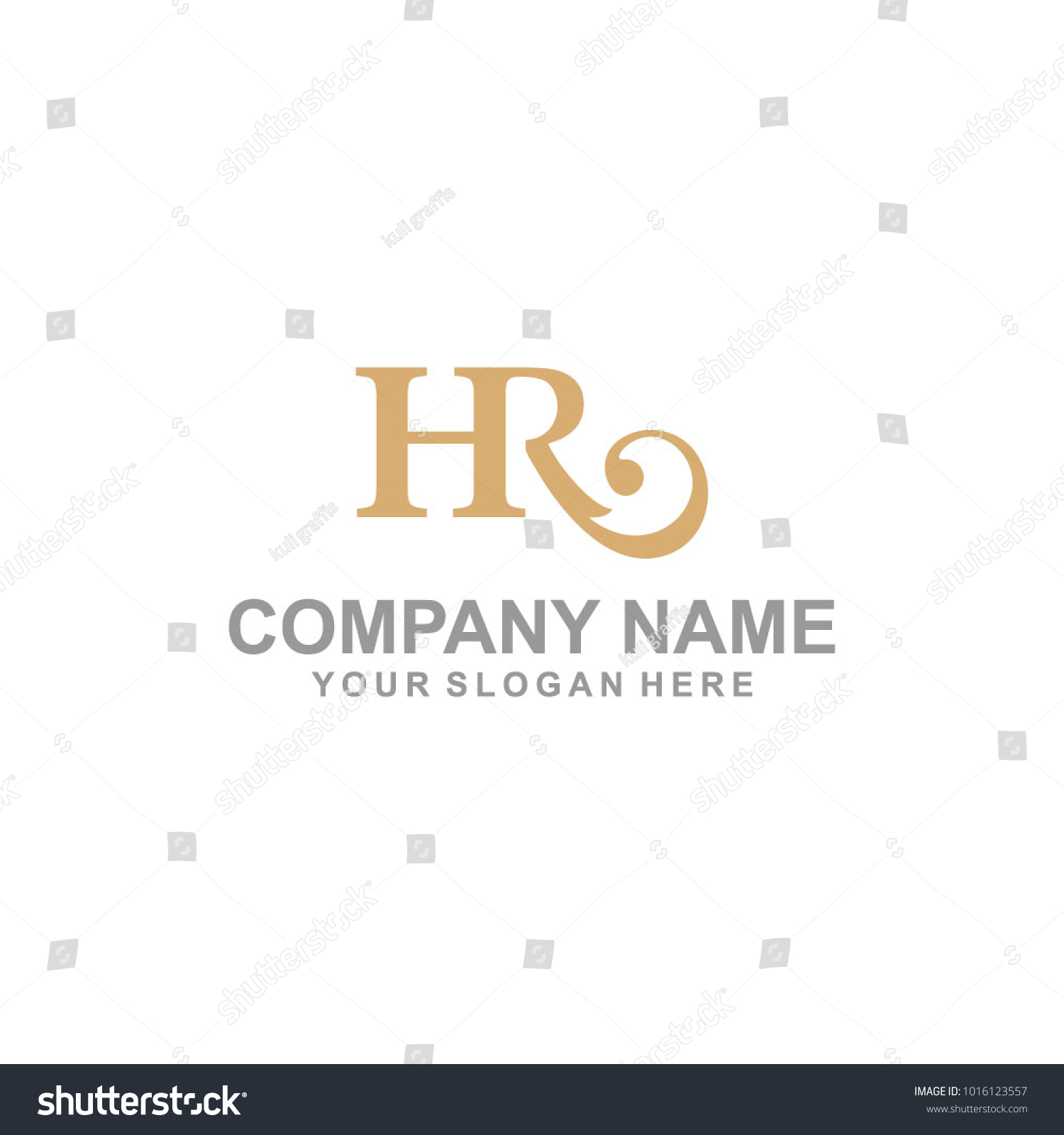 Iconic Hr Logo Vector Stock Vector (Royalty Free) 1016123557 | Shutterstock