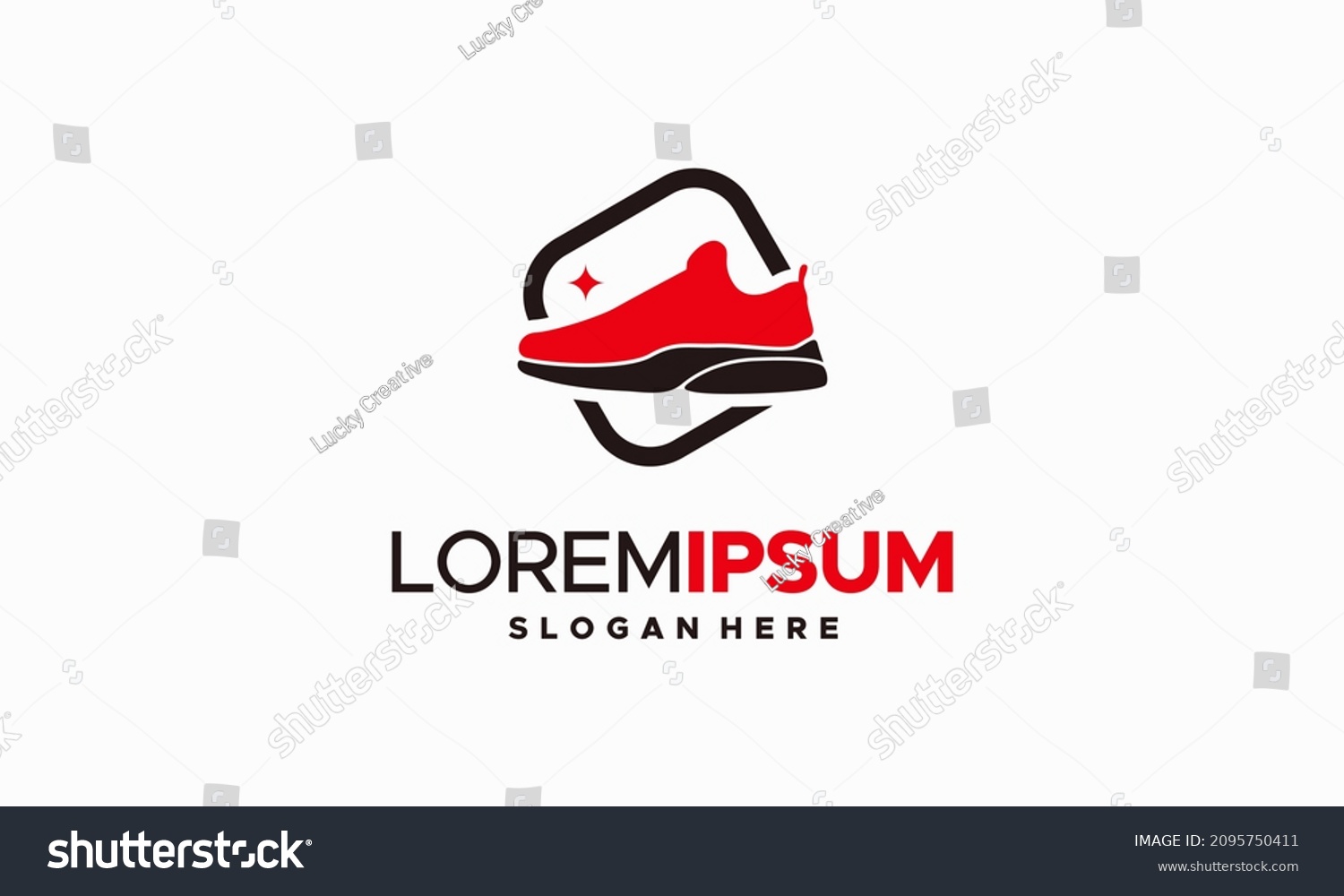 Iconic Shoe Logo Designs Concept Vector Stock Vector (Royalty Free ...