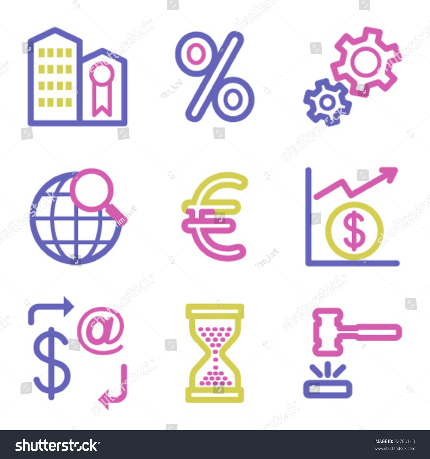 Icons Three Colours Set 25 Stock Vector (Royalty Free) 32780140 ...