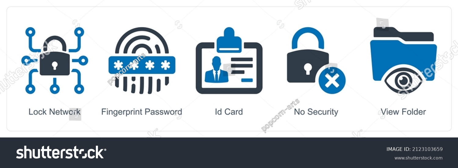 Id Card View Folder Icon Concept Stock Vector (Royalty Free) 2123103659