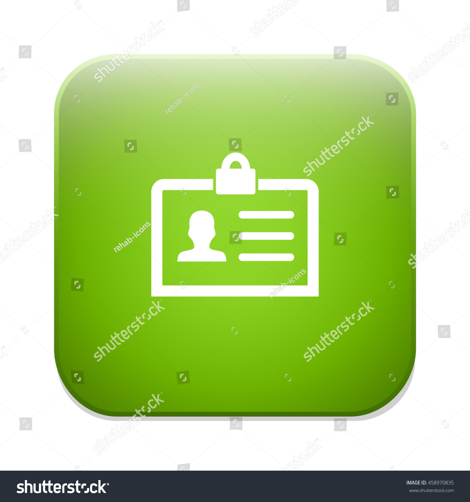 Id Card Icon Stock Vector (Royalty Free) 458970835 | Shutterstock