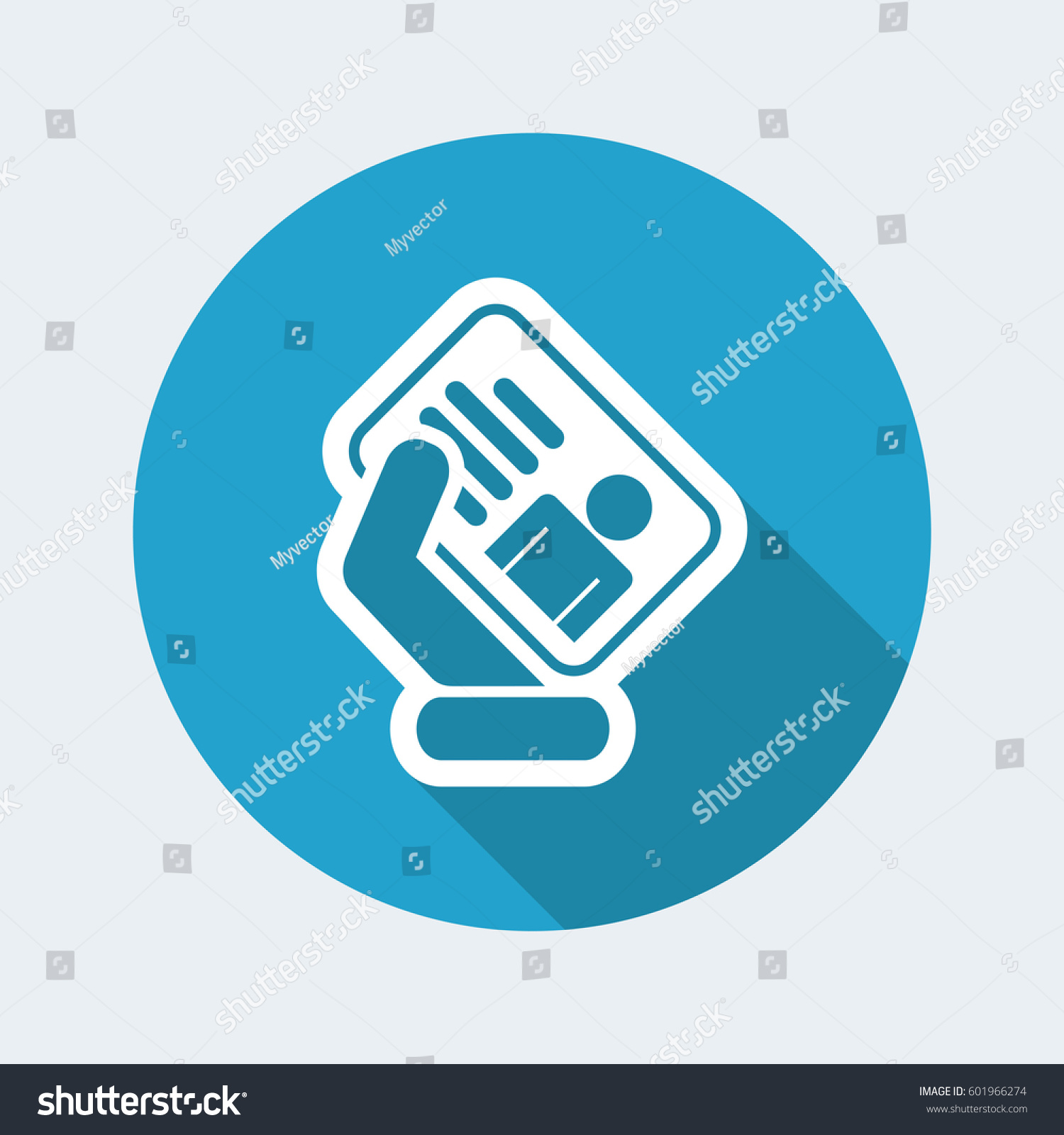 Id Card Icon Stock Vector (Royalty Free) 601966274 | Shutterstock