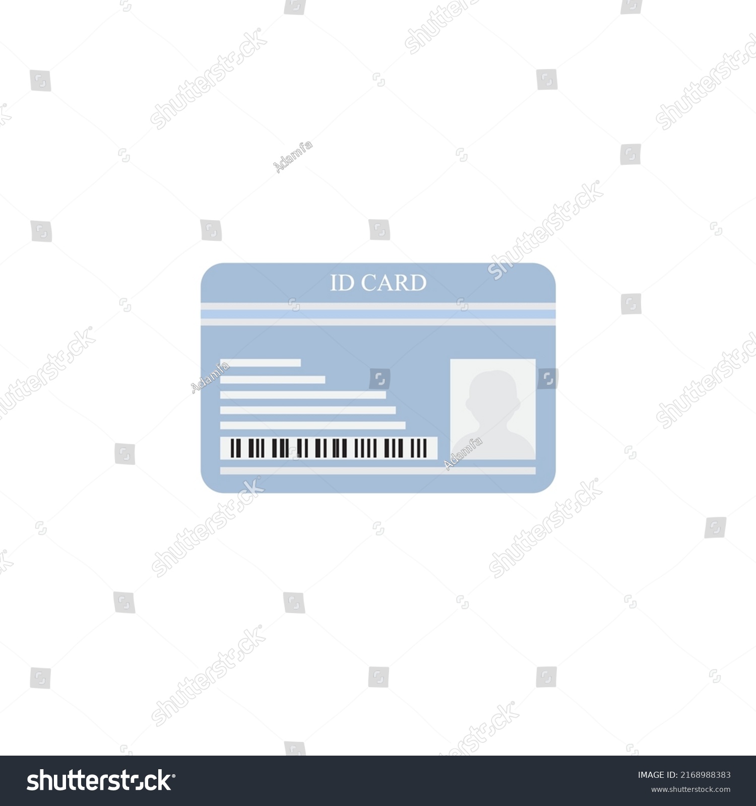 Id Card Icon Logo Vector Design Stock Vector (Royalty Free) 2168988383 ...