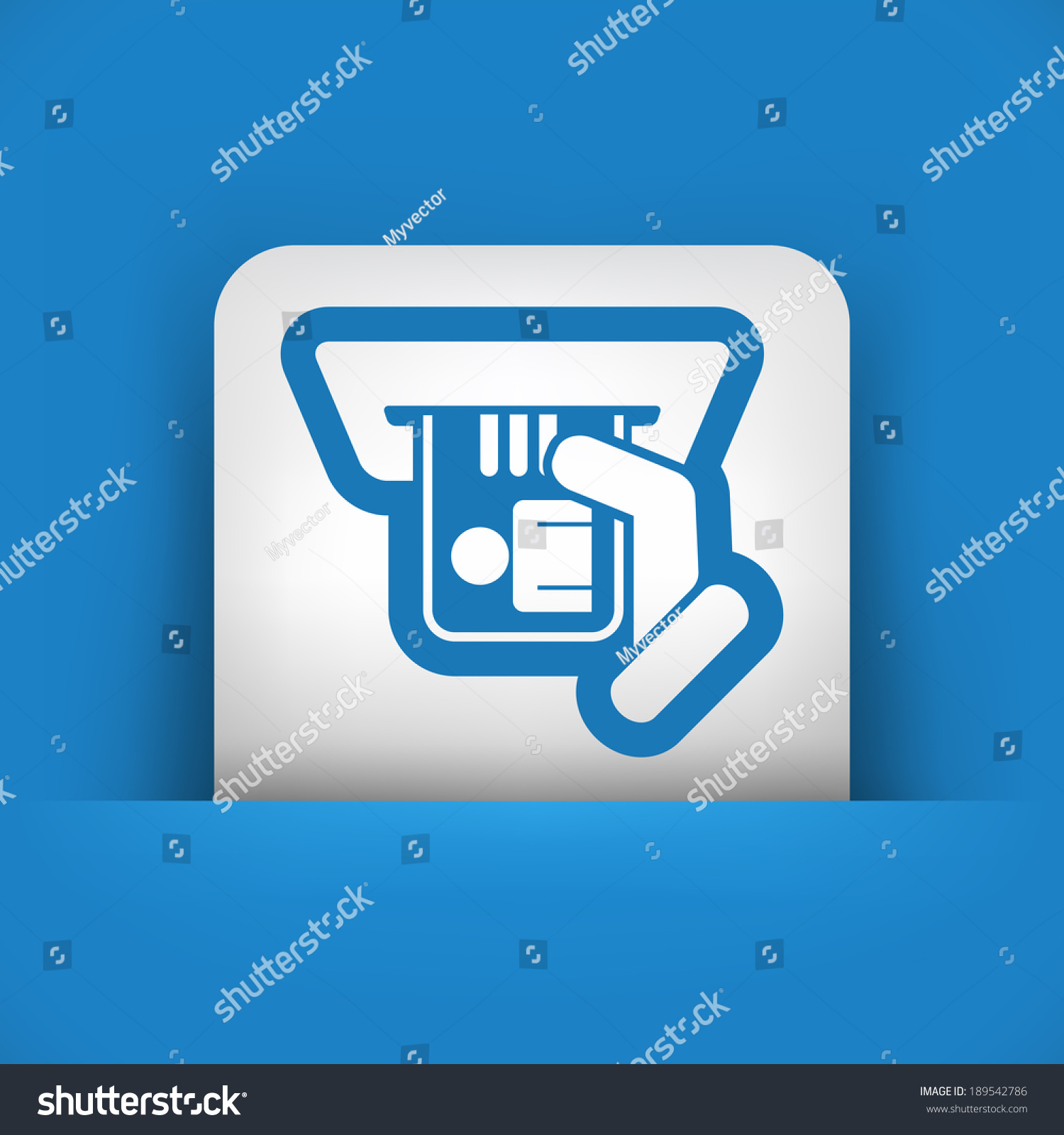 Id Card Insert Icon Stock Vector (Royalty Free) 189542786