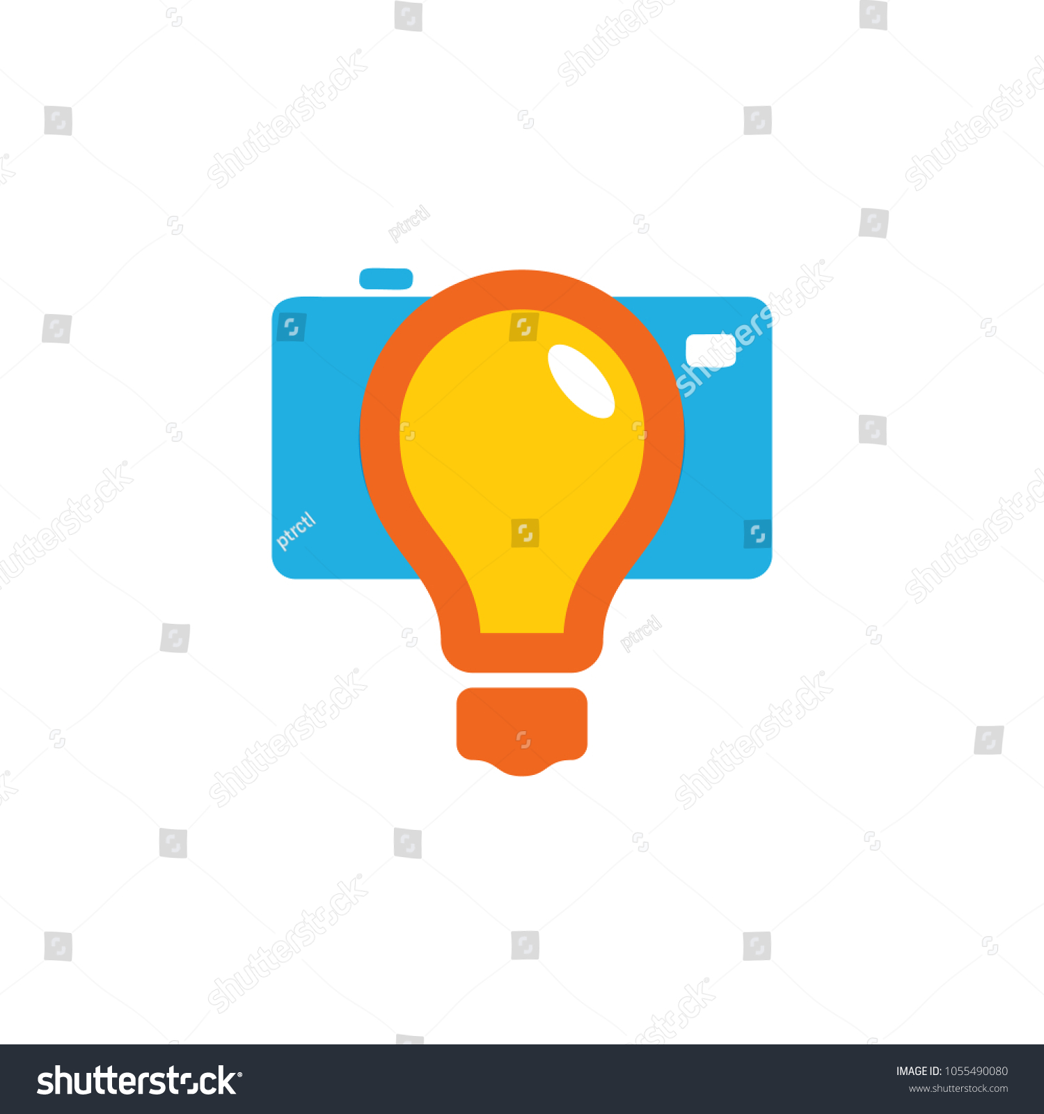 Idea Camera Logo Icon Design Stock Vector (Royalty Free) 1055490080 ...