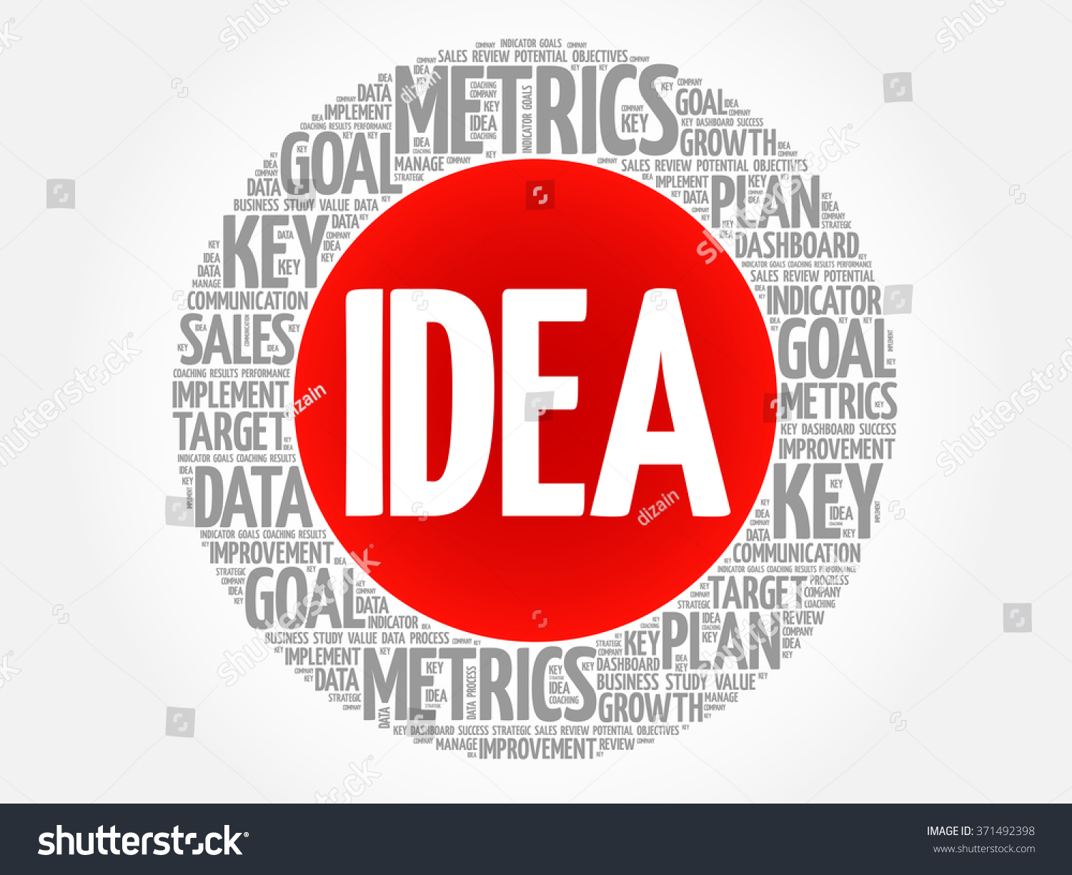 Idea Circle Word Cloud Business Concept Stock Vector (Royalty Free ...