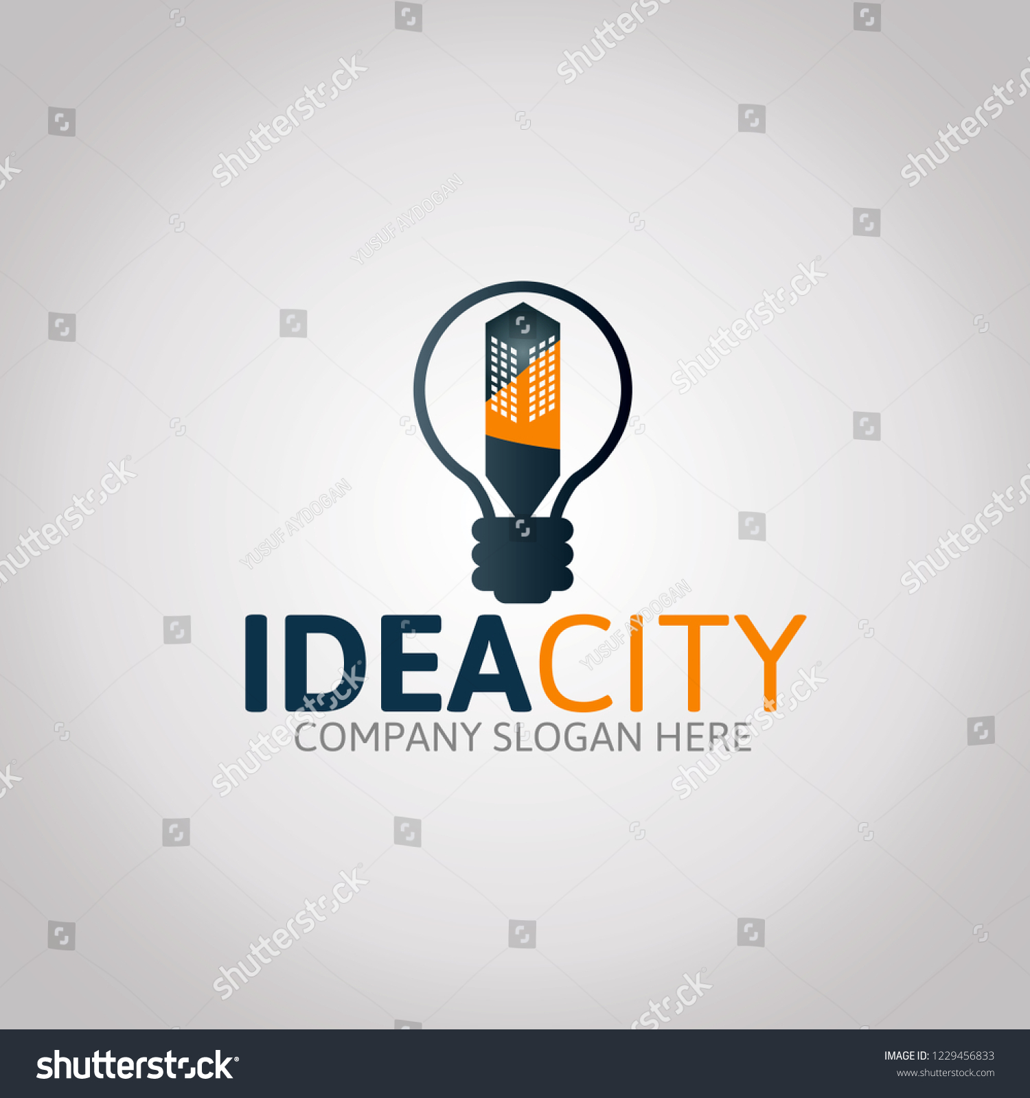 Idea City Logo Template Stock Vector (Royalty Free) 1229456833 ...